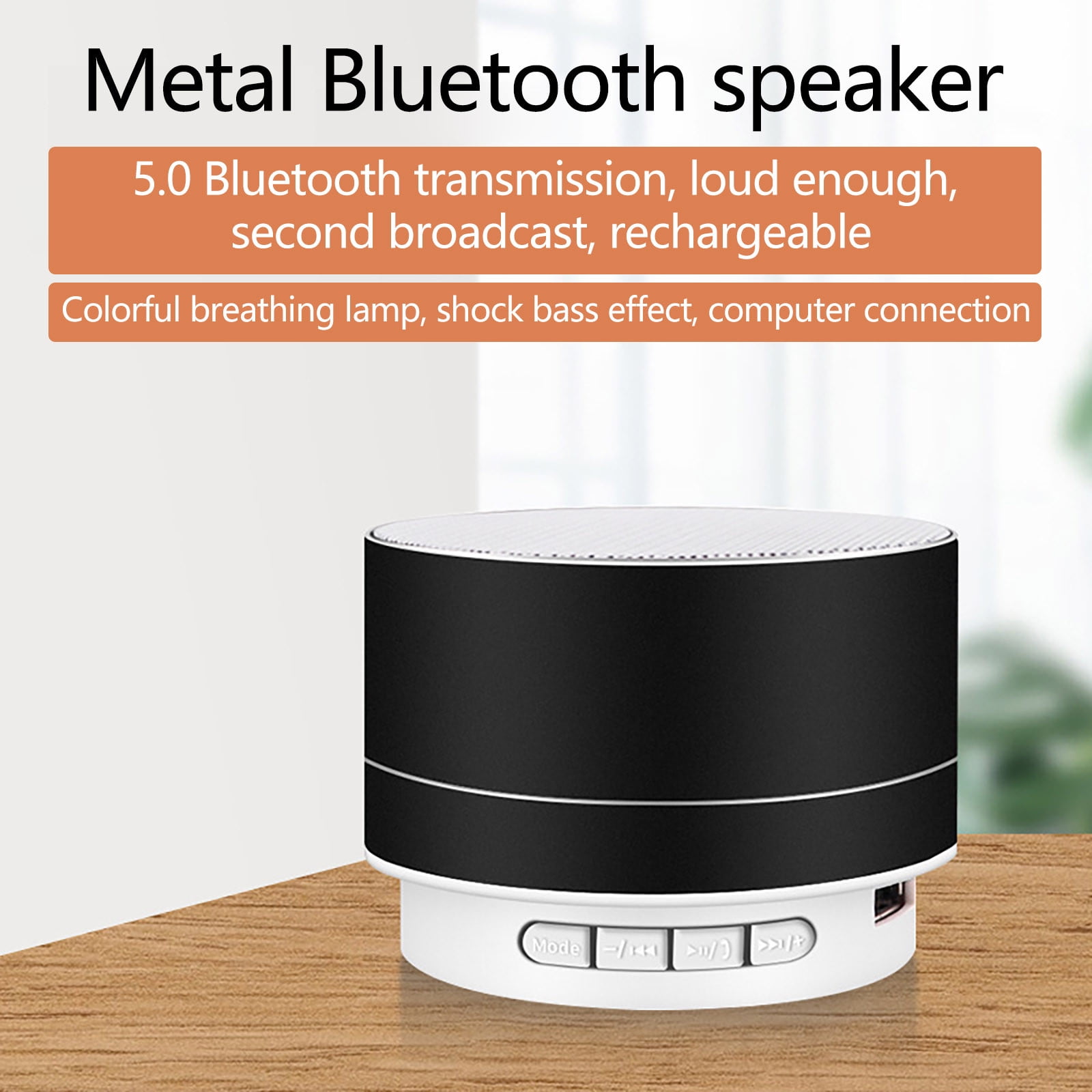 AURIGATE Portable Wireless Bluetooth Speaker with Built-in-Mic ...