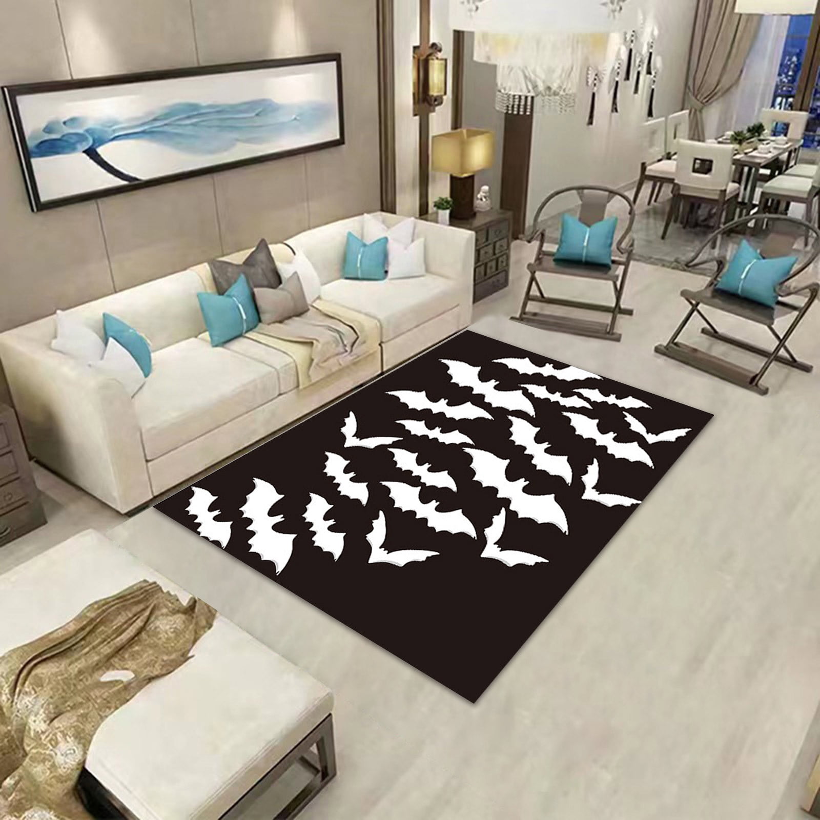 AURIGATE Pumkin Carpet Cute Halloween Decor Microfiber Area Rugs ...