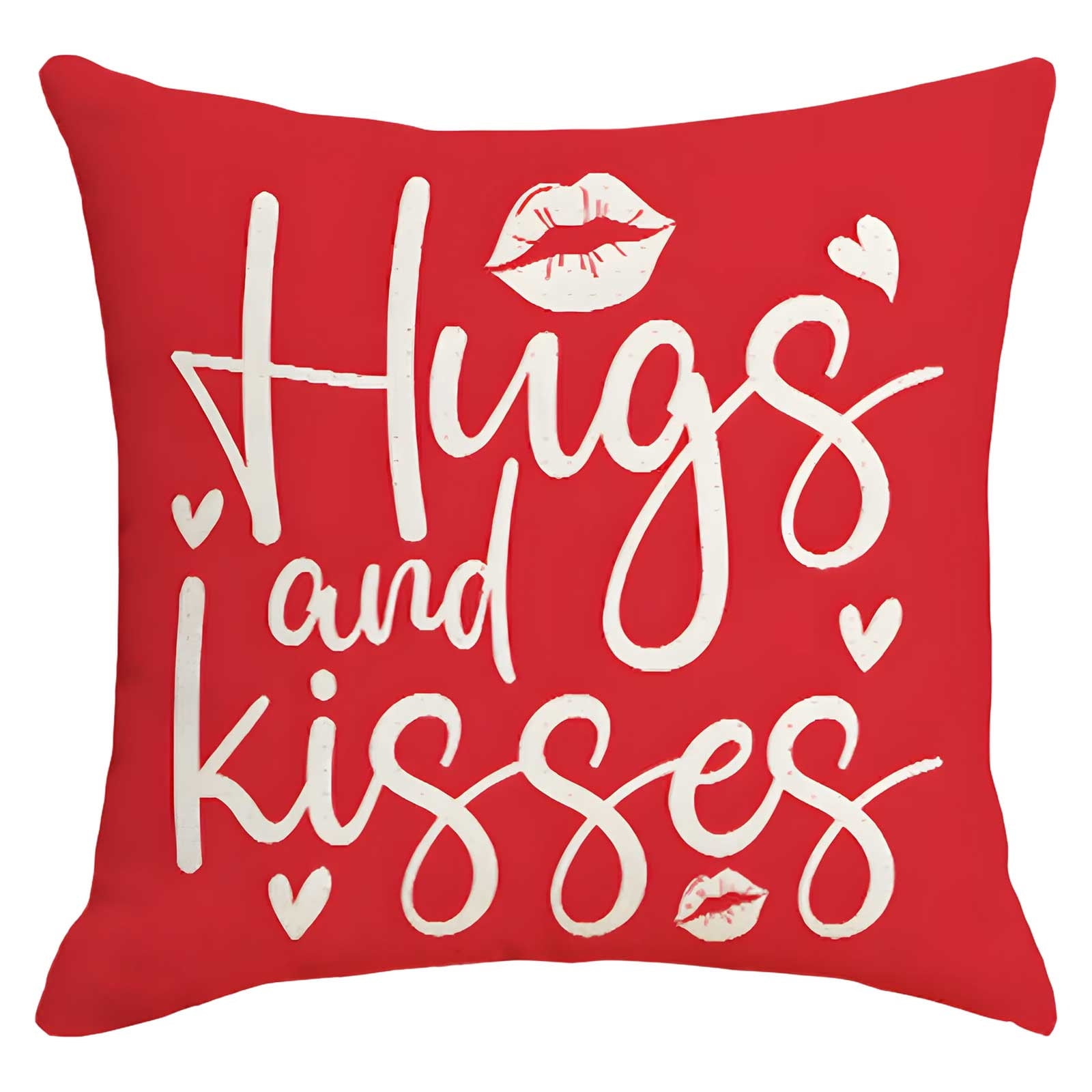 AURIGATE Valentines Day Pillow Covers 18x18in, Pink Heart Hugs and ...