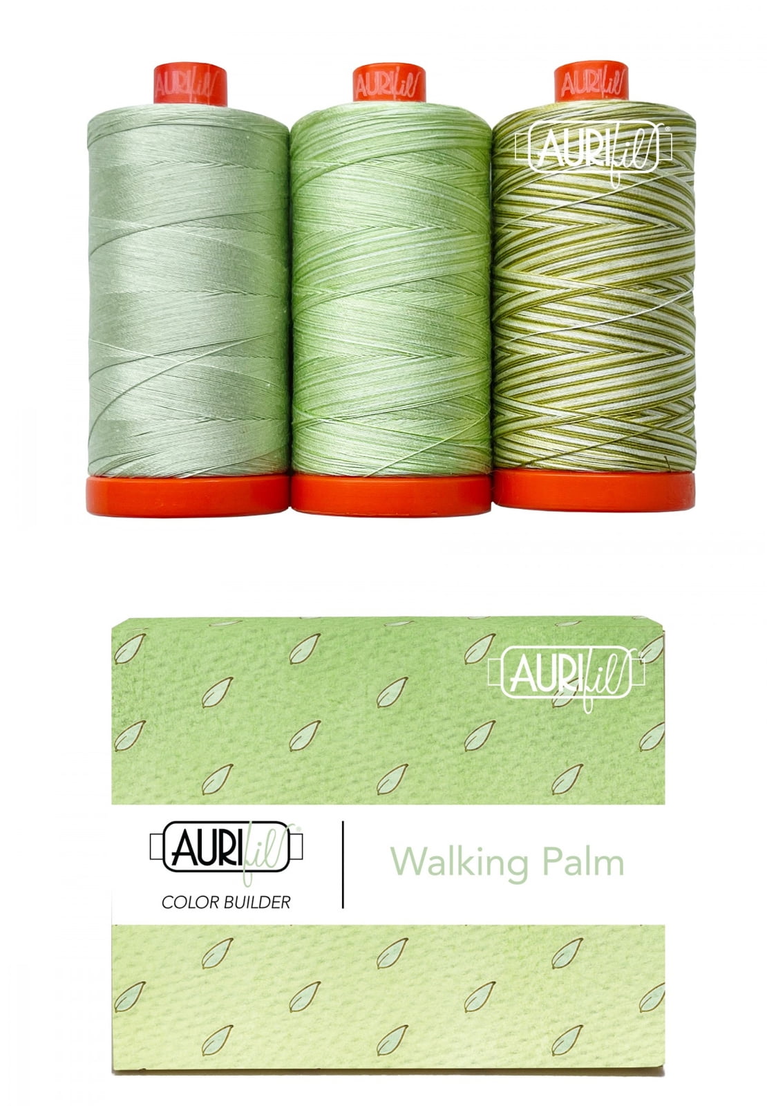 Aurifil 50wt Cotton Color Builder Thread Collection-Walking Palm ...