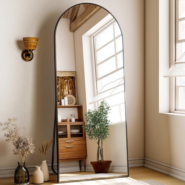 AUROMIR 71"x26" Arched Full Length Mirror Floor Mirror Full Body ...