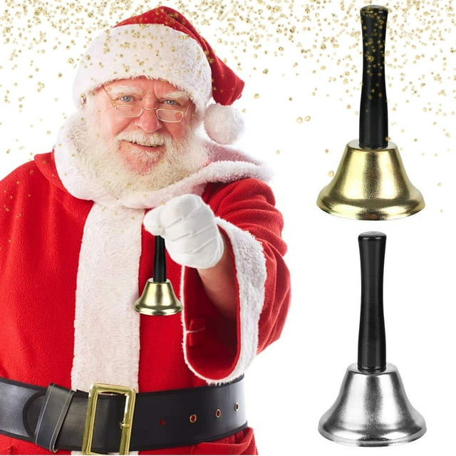 AURORA TRADE 2 Pack Hand Bell, Small Bell Ringing Bell with Handle ...