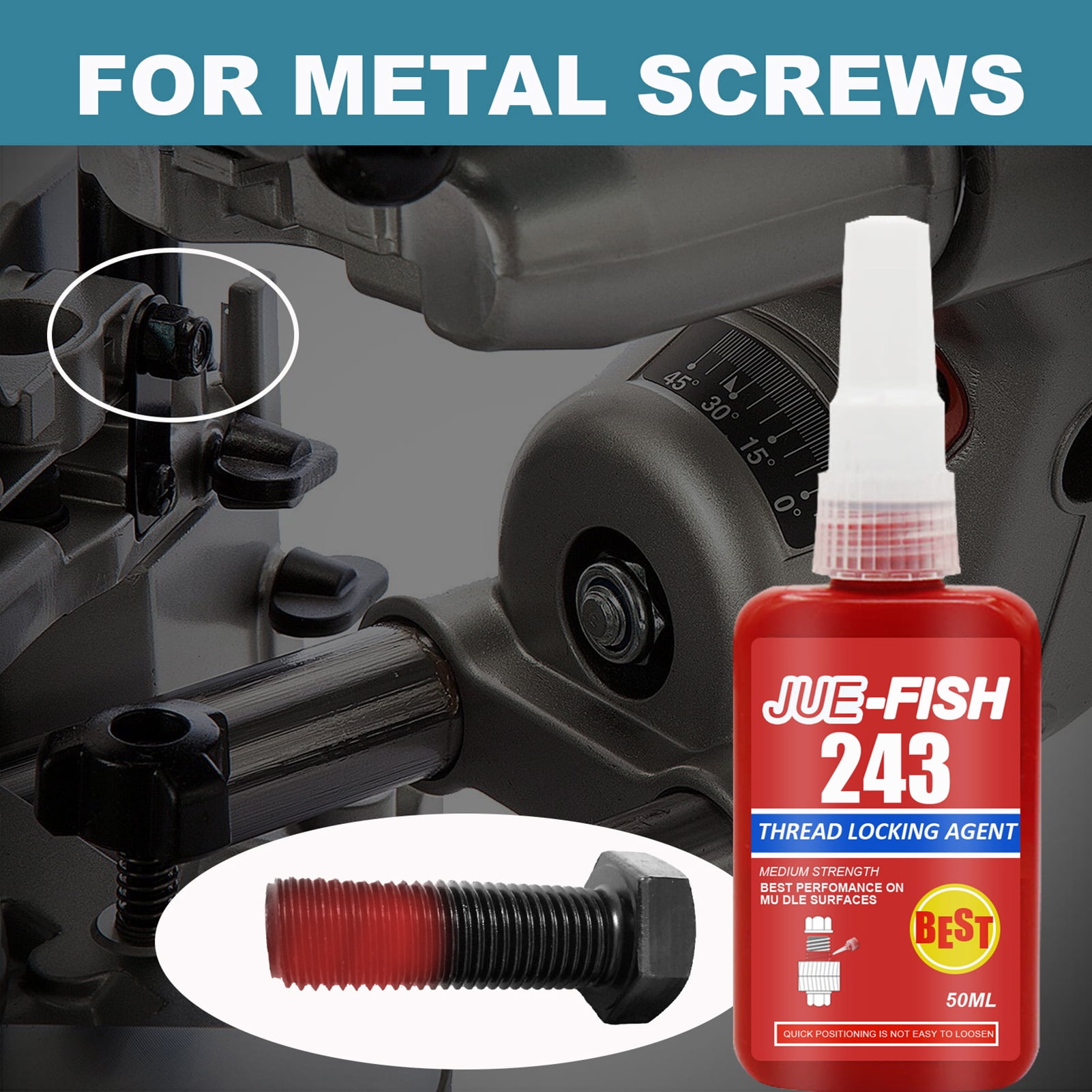 AURORA TRADE Anaerobic Sealant, 50ml, Thread Locking Agent for Machine ...