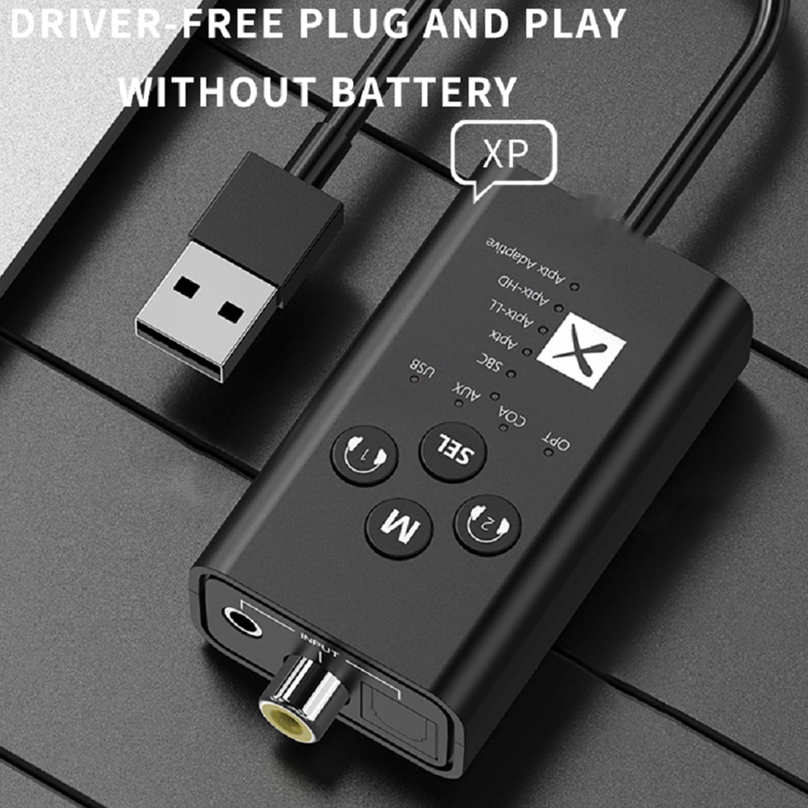 AURORA TRADE Audio Adapter Sensitive Lossless Driver-free Bluetooth ...