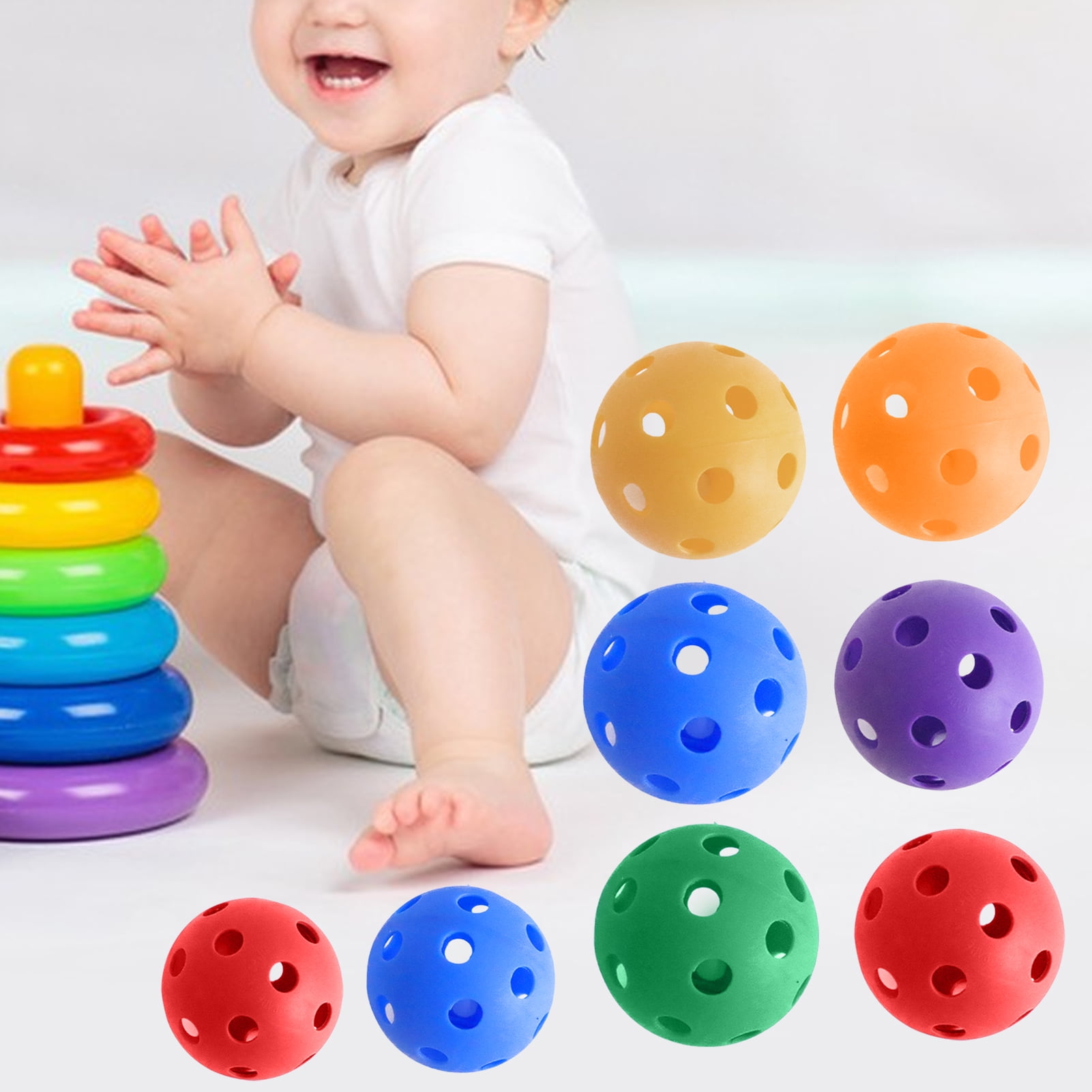 AURORA TRADE Ball Toy Bright Colors Soft Hand-eye Coordination Multi ...