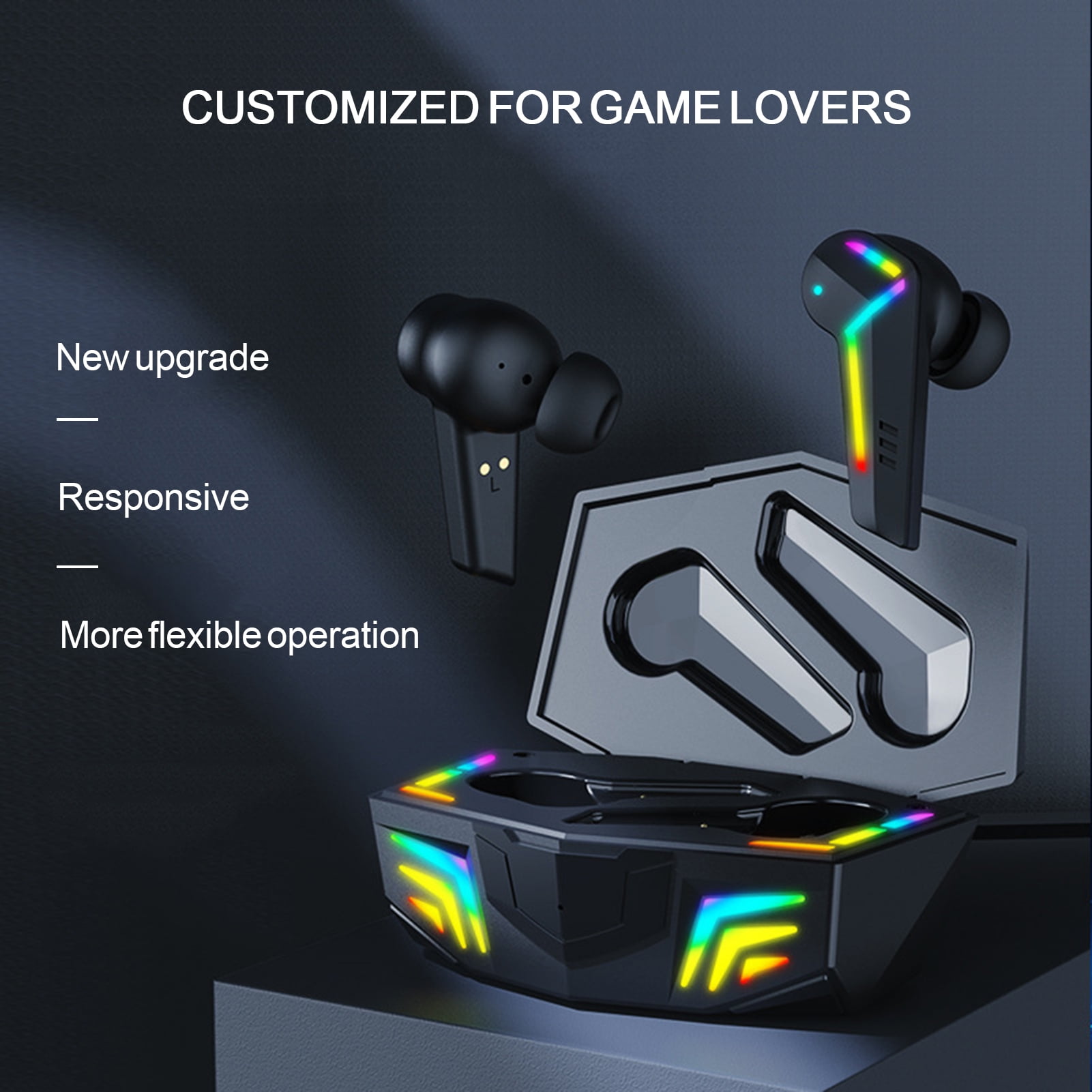 AURORA TRADE Bluetooth-compatible Earphones In-ear Low Latency Sports ...