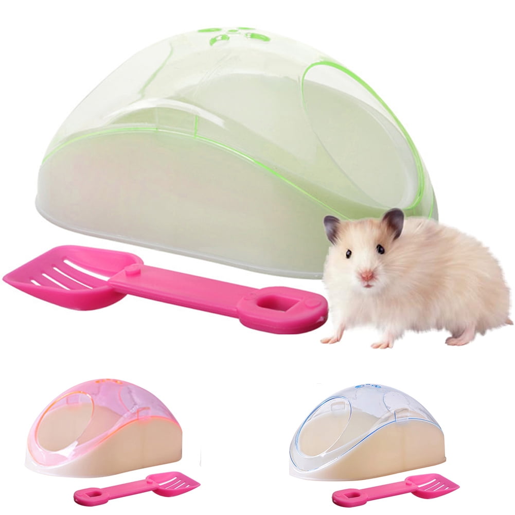 AURORA TRADE Hamster Luxury Bathroom Grooming with Lid and Bathing Sand ...