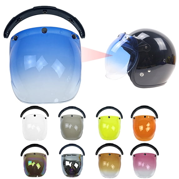 AURORA TRADE Helmet Lens Flip Up Retro Sun Protection Anti-fog with ...