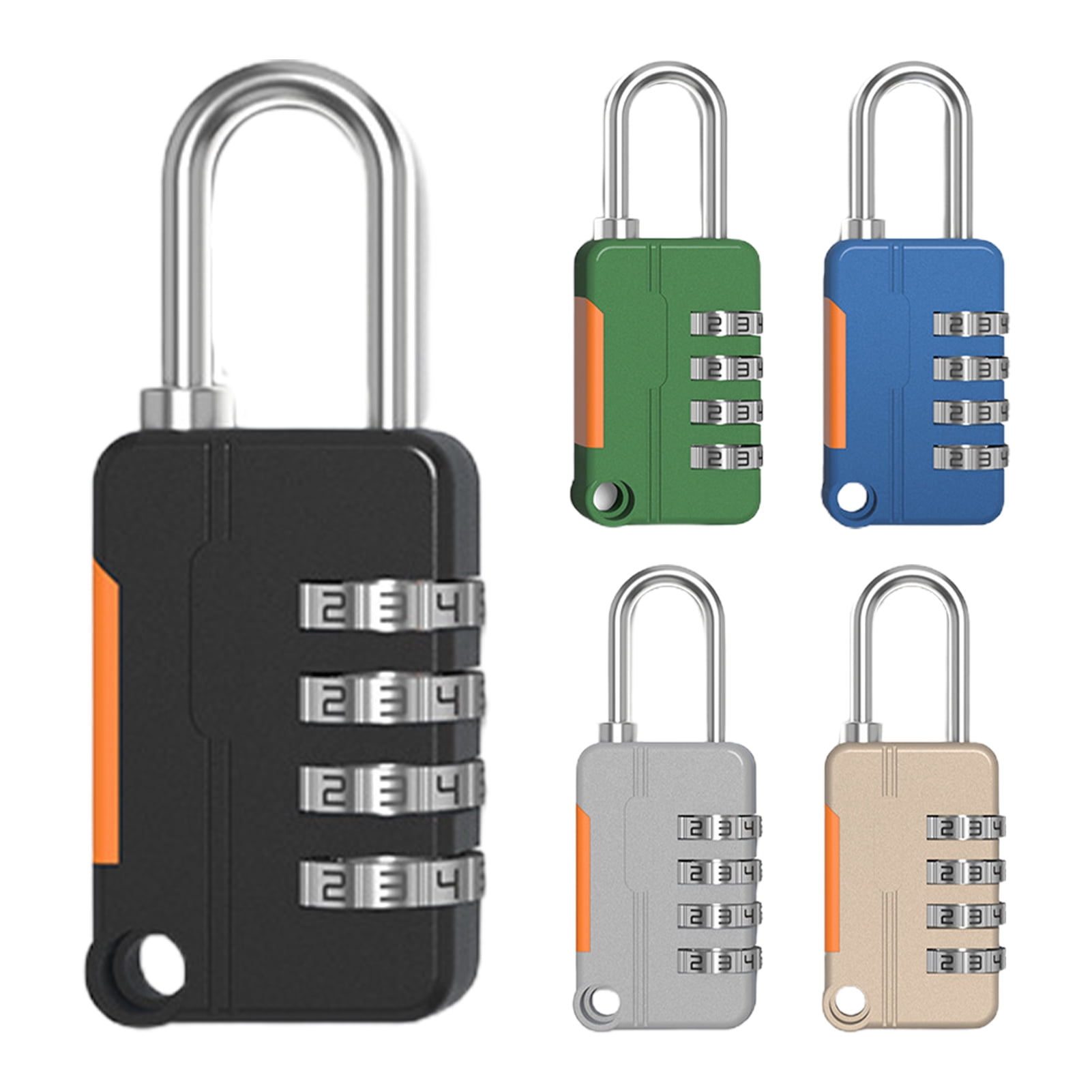 AURORA TRADE INC Combination Lock, 4-Digit Padlock Keyless, Resettable ...