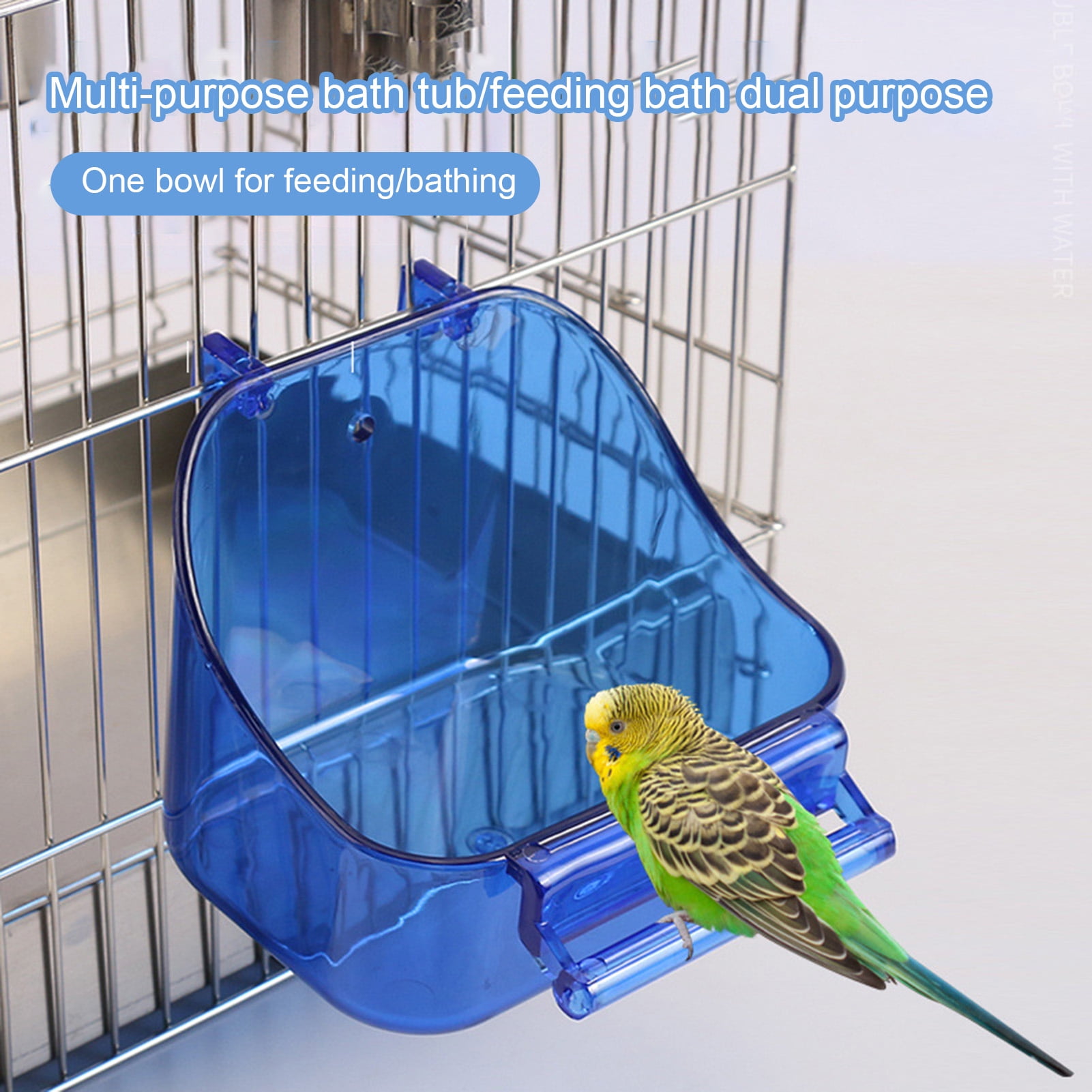 AURORA TRADE Pet Bird Bath Box, Bird Caged Parrot Bathing Tub, Bird ...