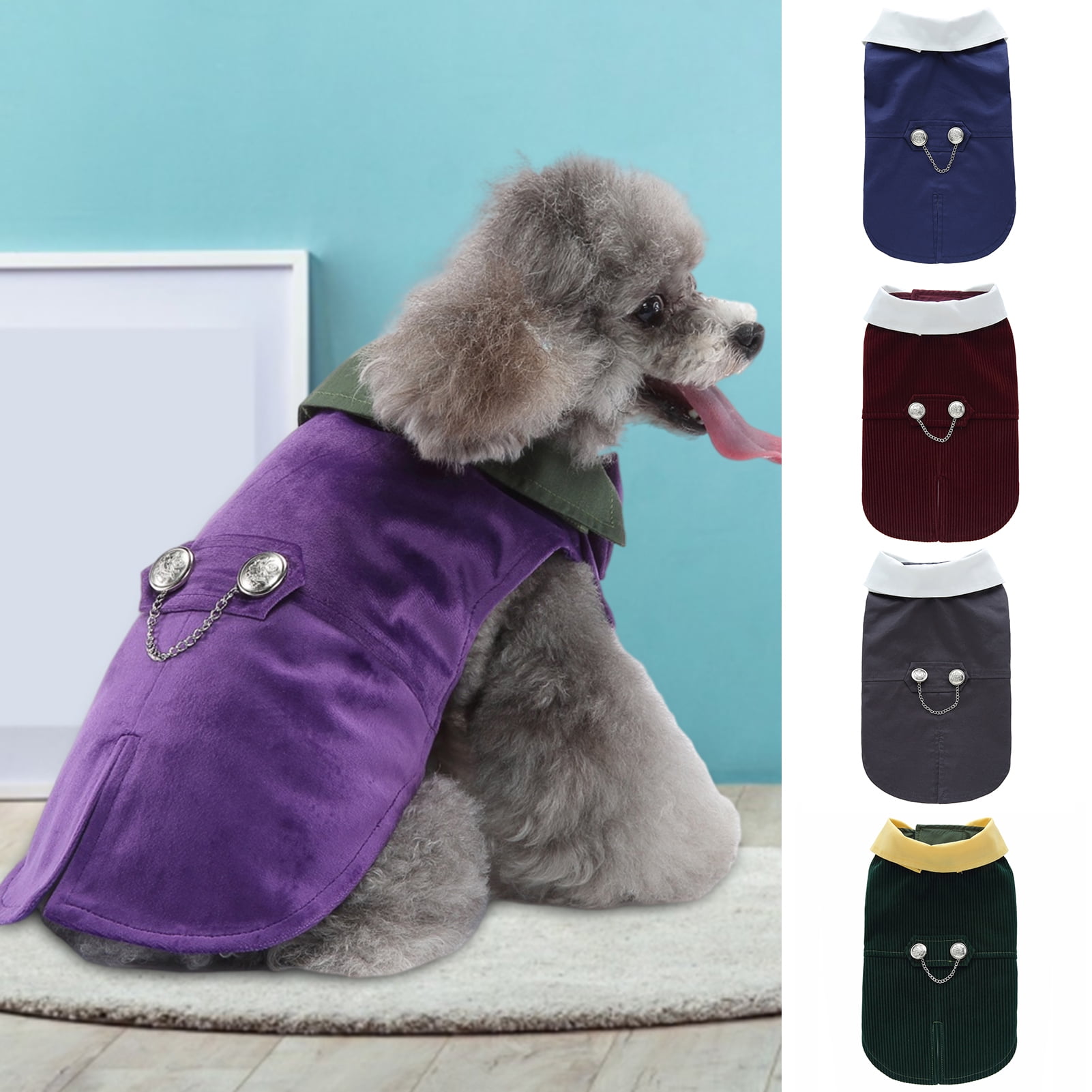 AURORA TRADE Pet Tuxedo Dog Suit, Stylish Suit Bow Tie Costume, Wedding ...