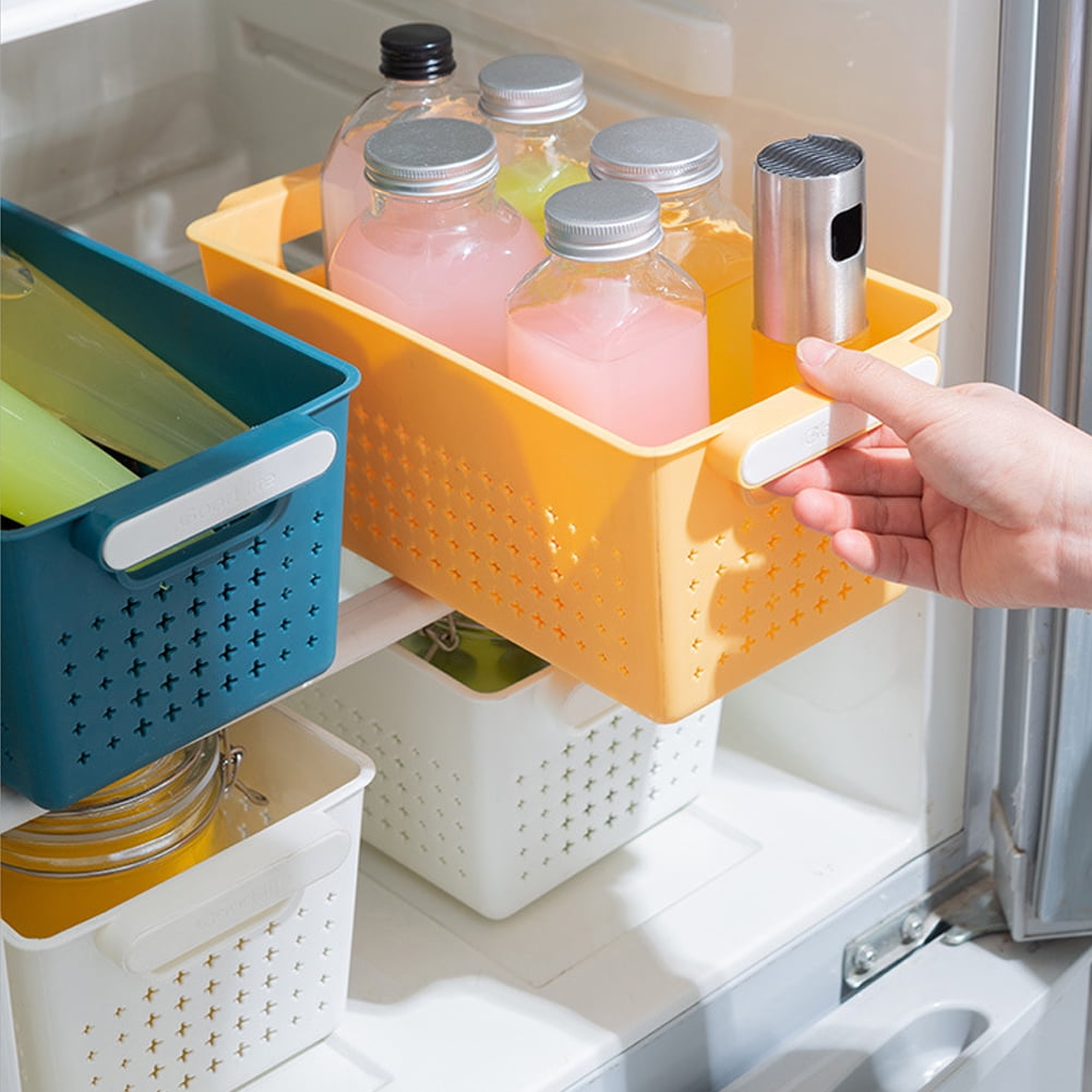 AURORA TRADE Plastic Storage Basket - Small Pantry Organizer Basket ...