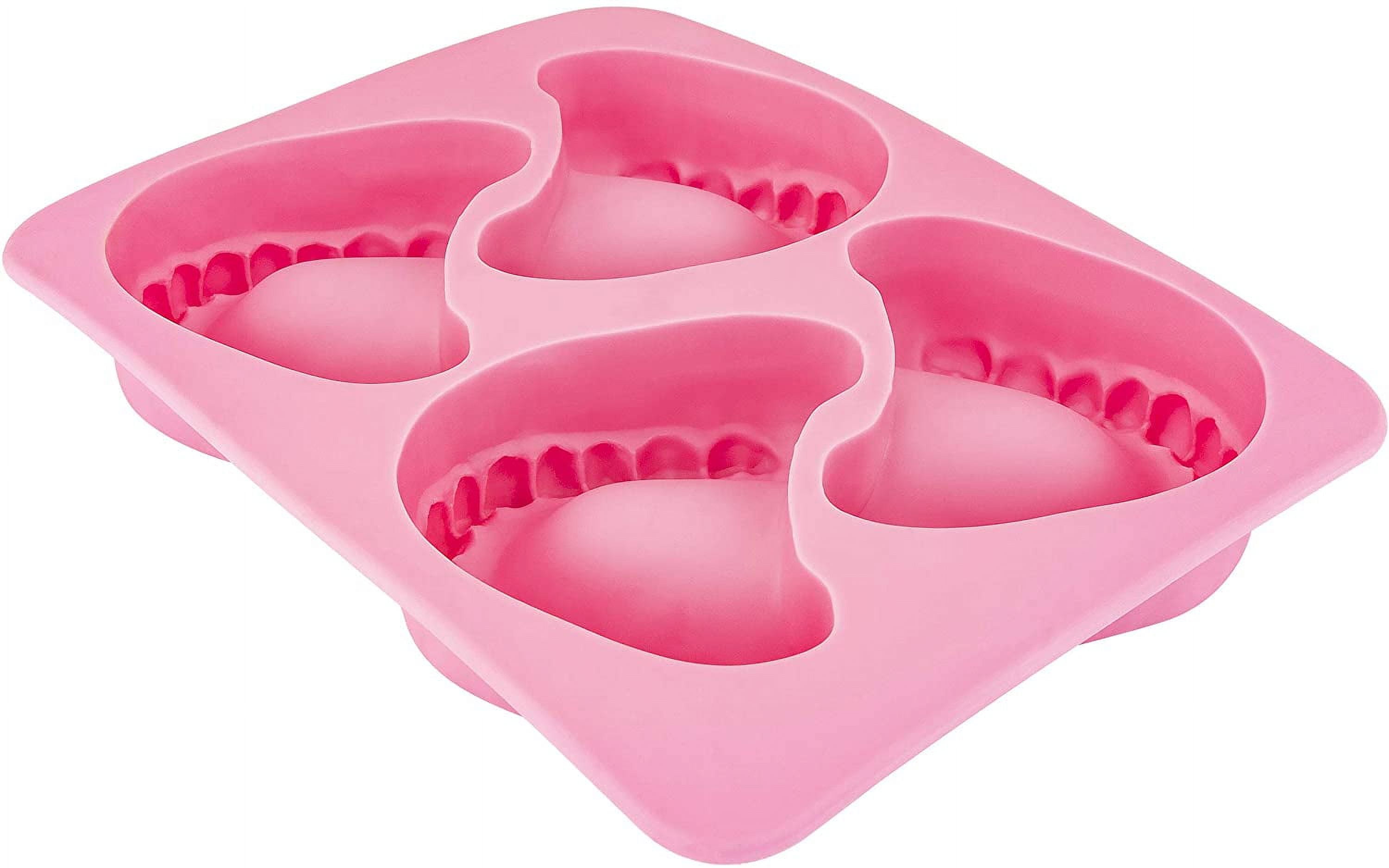 AURORA TRADE Smile Teeth Denture Shaped ICE Tray Mold Perfect Gift for ...