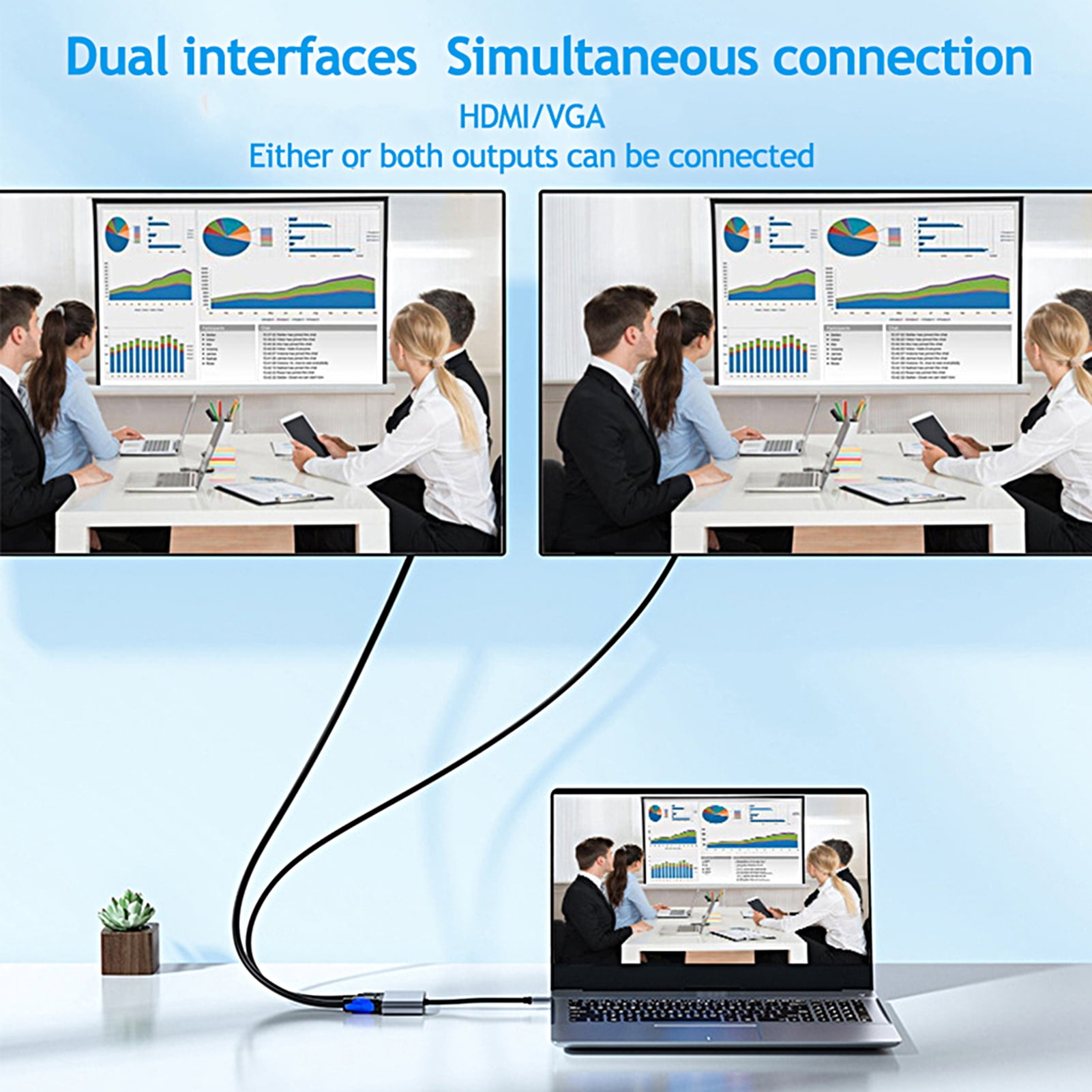AURORA TRADE Video Converter High Resolution Fast Transmission Plug ...
