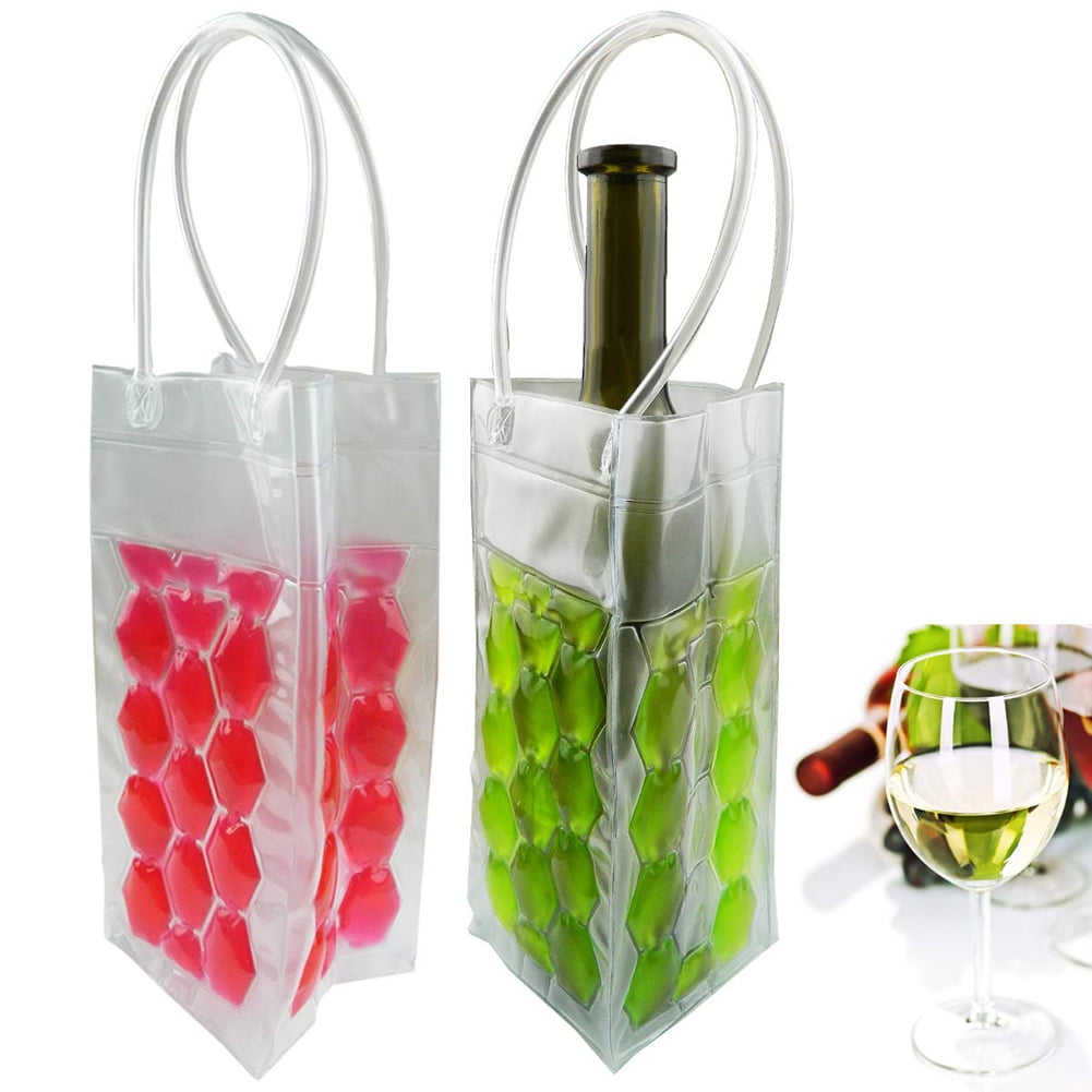 AURORA TRADE Wine Bottle Freezer Bag Chilling Cooler Ice Pouch Beer ...