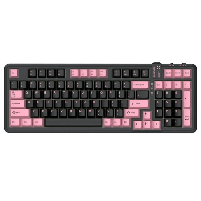 AUSDOM 98Pro Wireless Mechanical Keyboard - 97 Keys, Silent Tactile ...