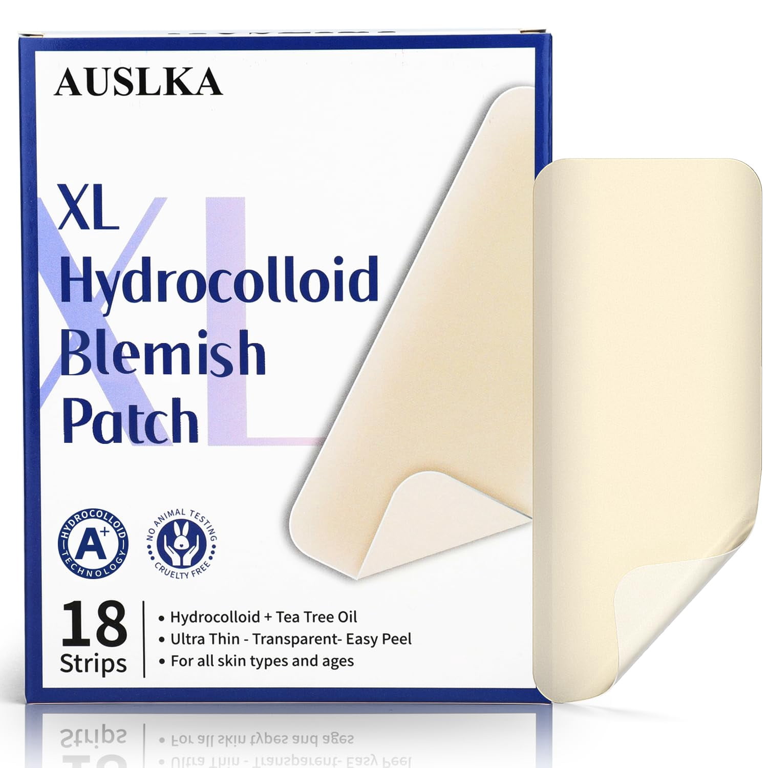 AUSLKA Large Blemish Patches, TMA2 XL Pimple Patch -18 Strips ...