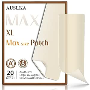 AUSLKA Large Blemish Zit Patches XL - 20 Strips - Hydrocolloid Dots ...
