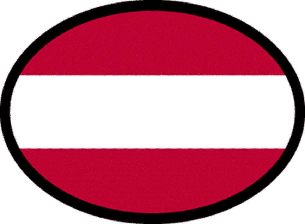 AUSTRIAN FLAG Sticker - Orignal Artwork Vinyl - Reflective Germanic ...