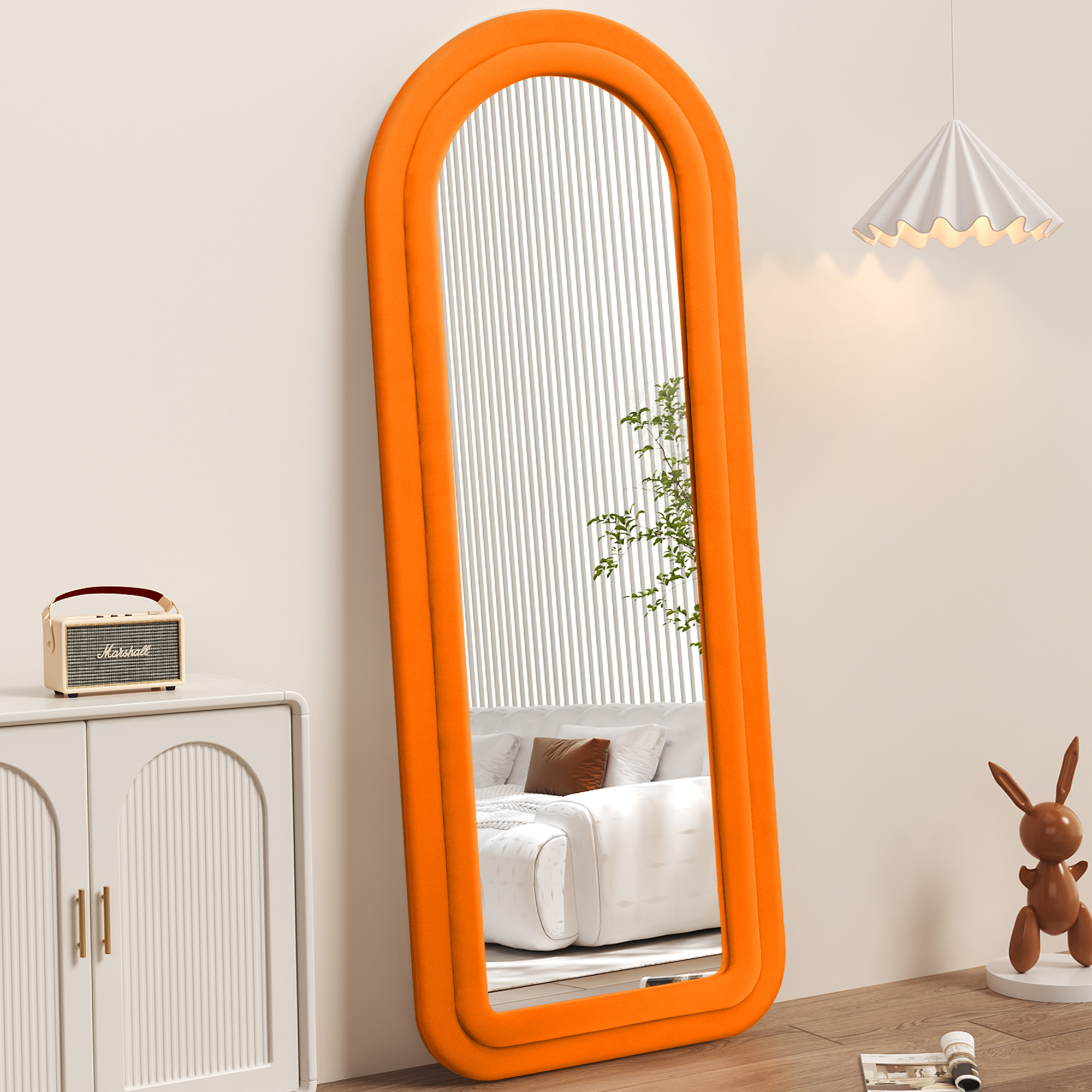 Montero Collection Contemporary Frameless Arched Top Tilt Mirror with ...