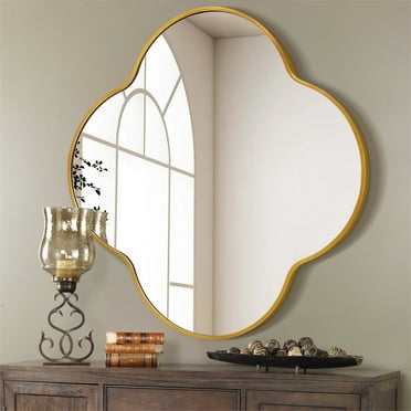 "Large Decorative Wall Mirror with Crushed Diamond Vanity, Rectangle ...
