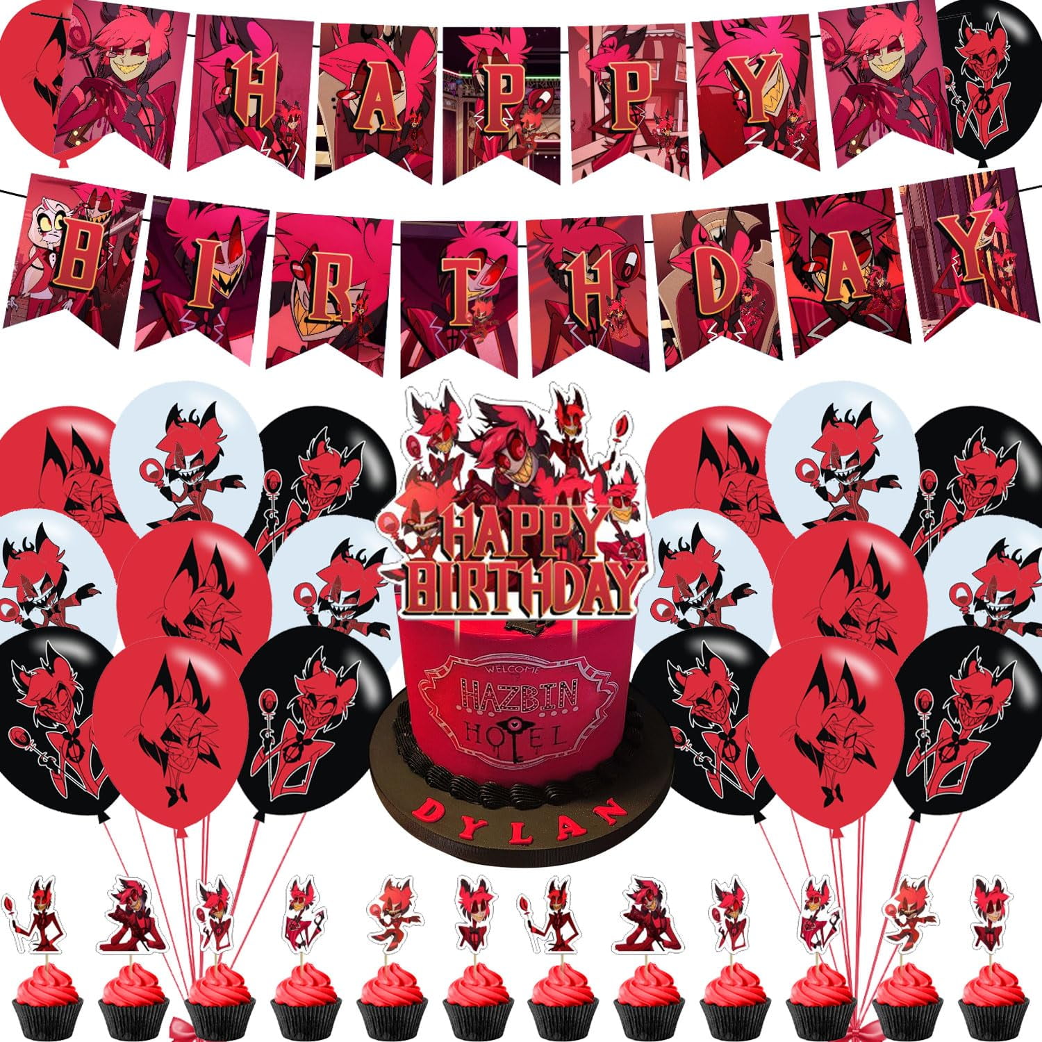 AUSUB Alastor Birthday Party Supplies Alastor Birthday Party ...