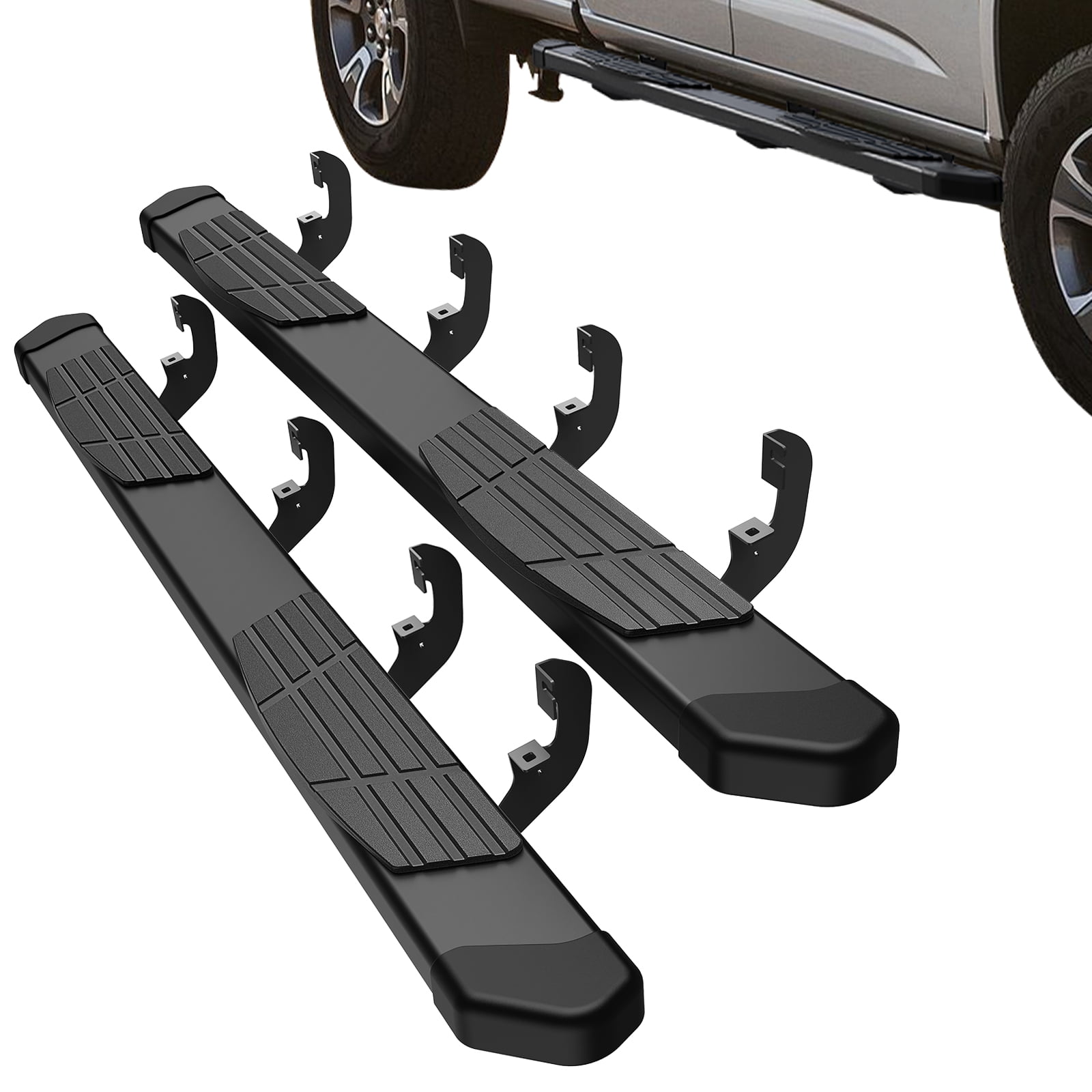AUSUM MOTOR 6.4'' Running Boards For 2019-2024 Silverado/Sierra 1500 ...
