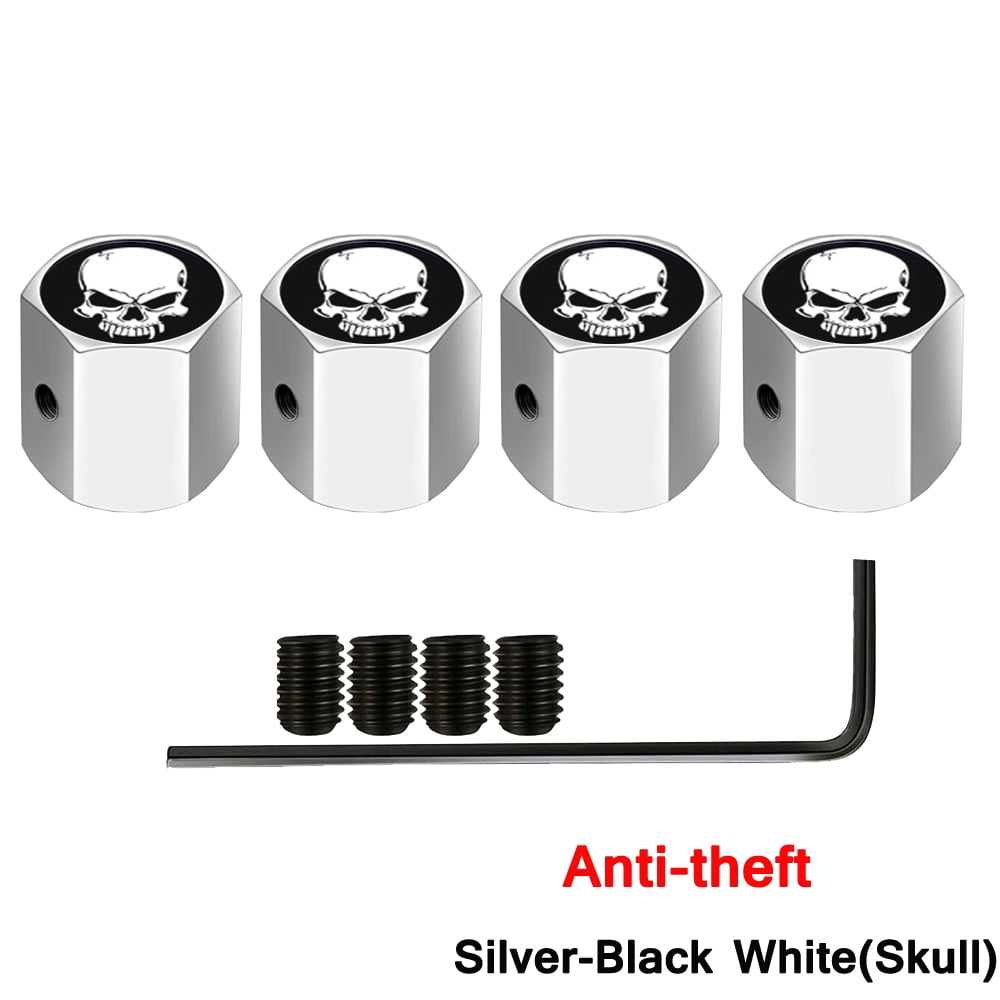 AUTCOAT Anti-theft Middle Finger Style Tire Valve Dust Caps Dustproof ...