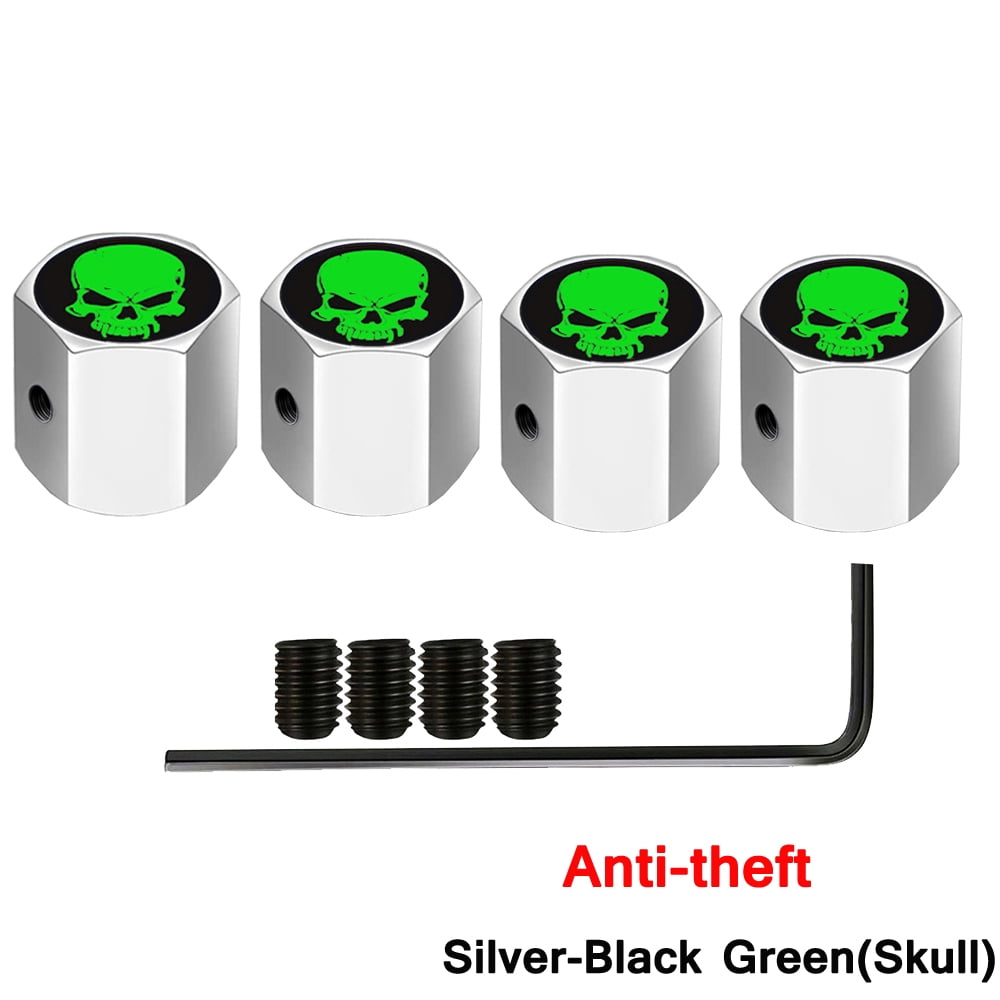 AUTCOAT Anti-theft Middle Finger Style Tire Valve Dust Caps Dustproof ...