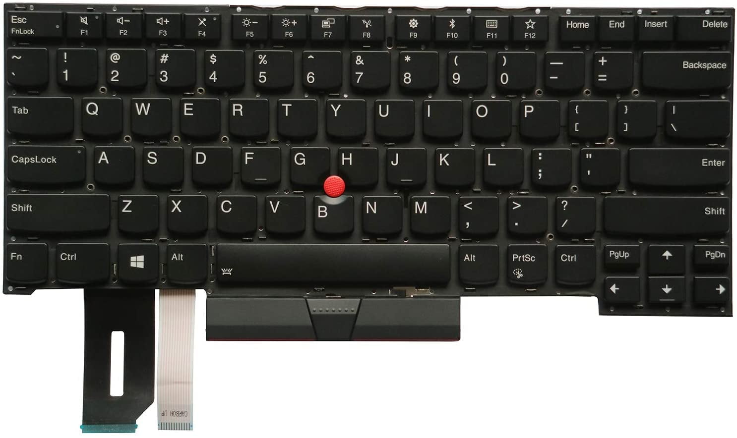 AUTENS Replacement US Keyboard for Lenovo ThinkPad T490S T495S T14S P1 ...