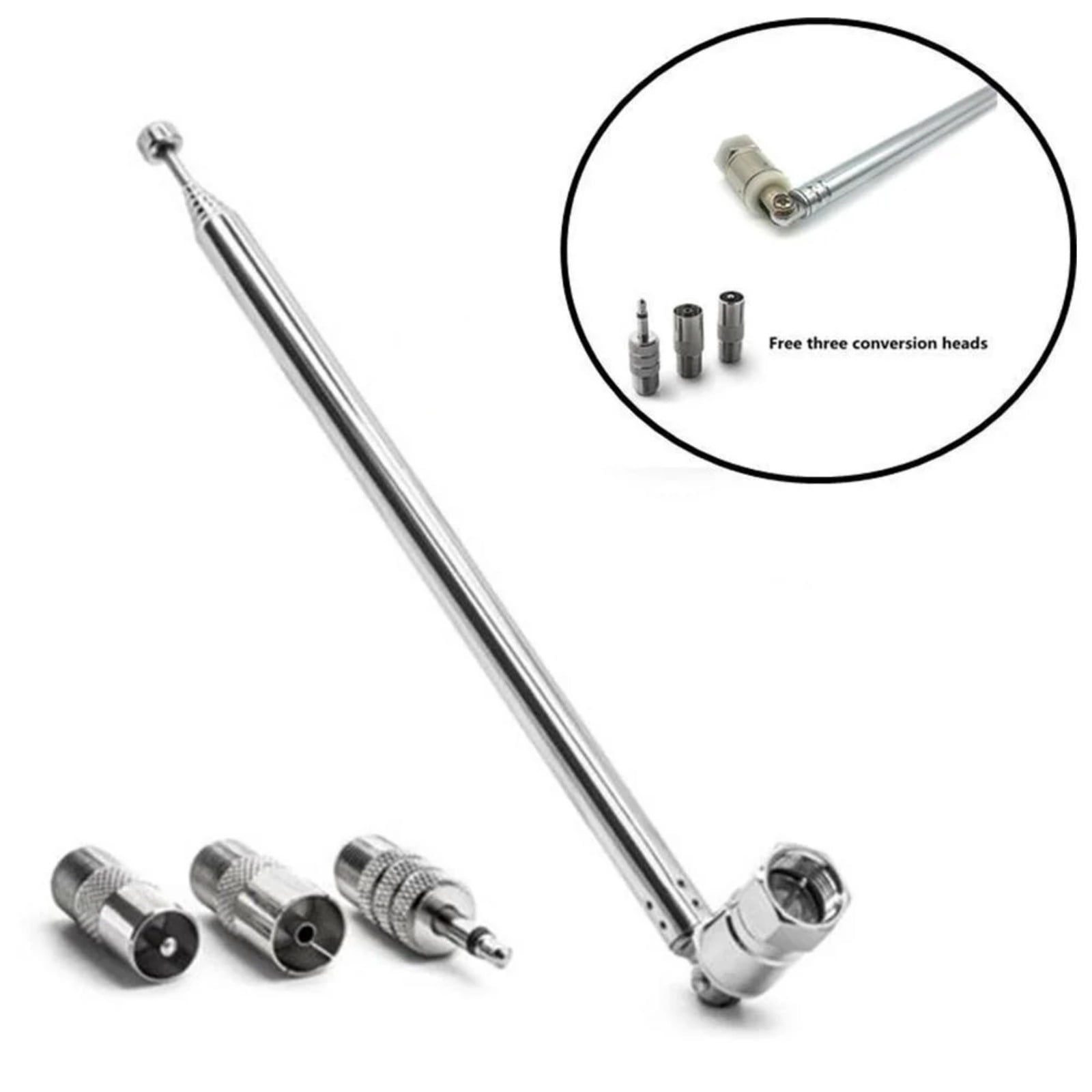 AUTERCO FM Antenna FM Telescopic Antenna Kit 75 Ohm F Type Male Plug ...