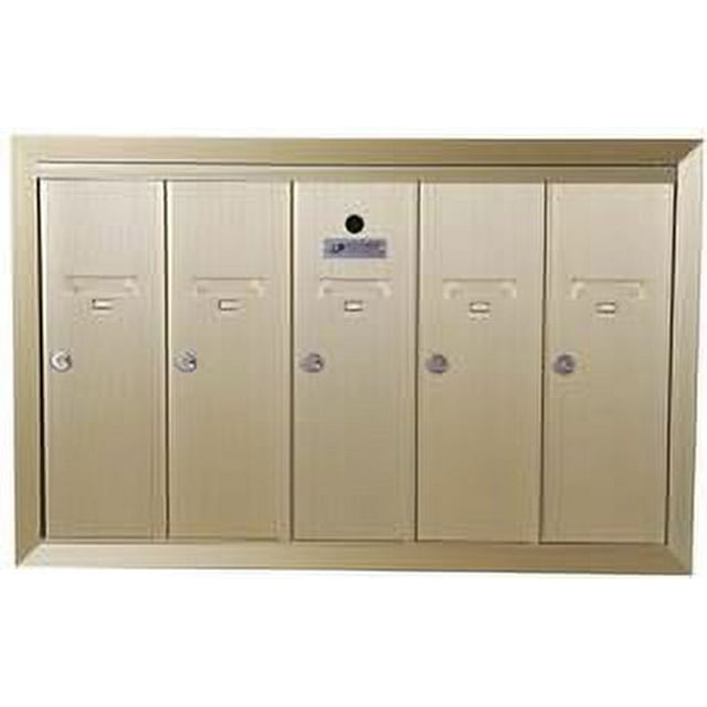 AUTH-FLORENCE RECESSED VERTICAL 5 COMPARTMENT MAILBOX, GOLD - Walmart.com