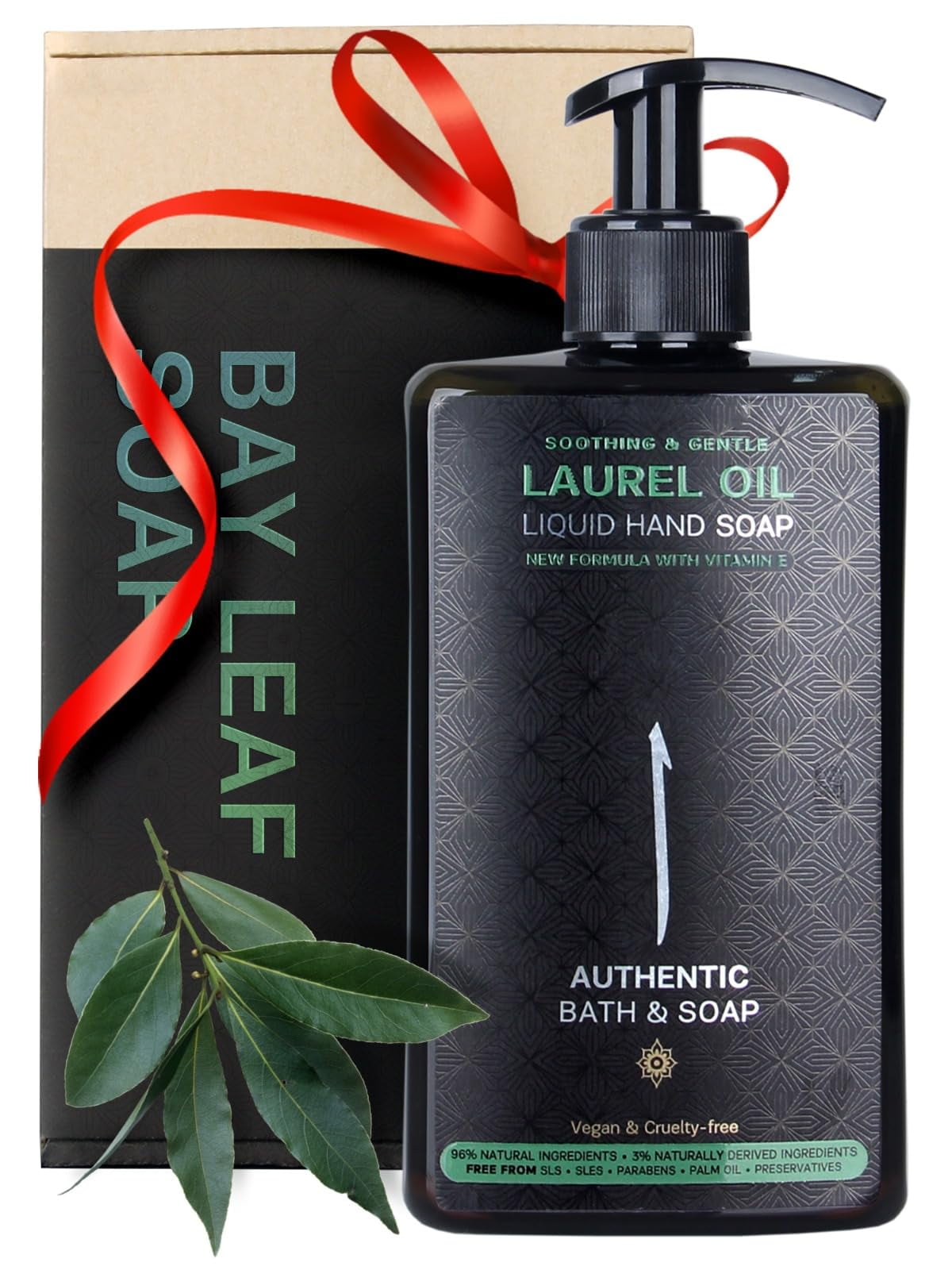 AUTHENTIC BATH & SOAP YPF5 Organic Bay Leaves Oil & Castile Liquid Hand ...
