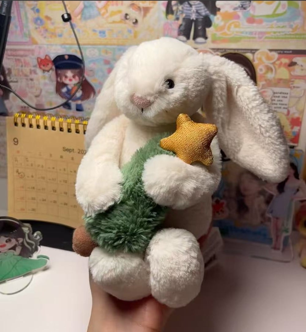 Jellycat Bashful Bunny With Christmas Tree Plush Toy, 1 Pack, 7.09 in - Walmart.com