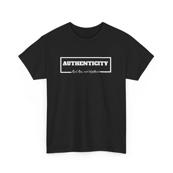 AUTHENTICITY Unisex Graphic Shirt, Minimalist Clothing, Emotional ...