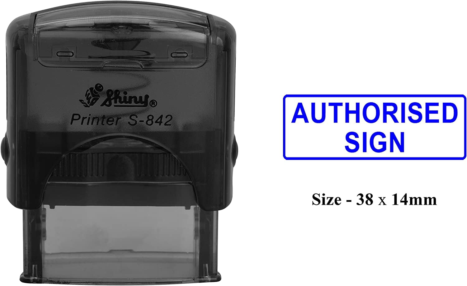AUTHORISED SIGN Shiny S-842 Self Inking Custom Office Use Custom Rubber ...