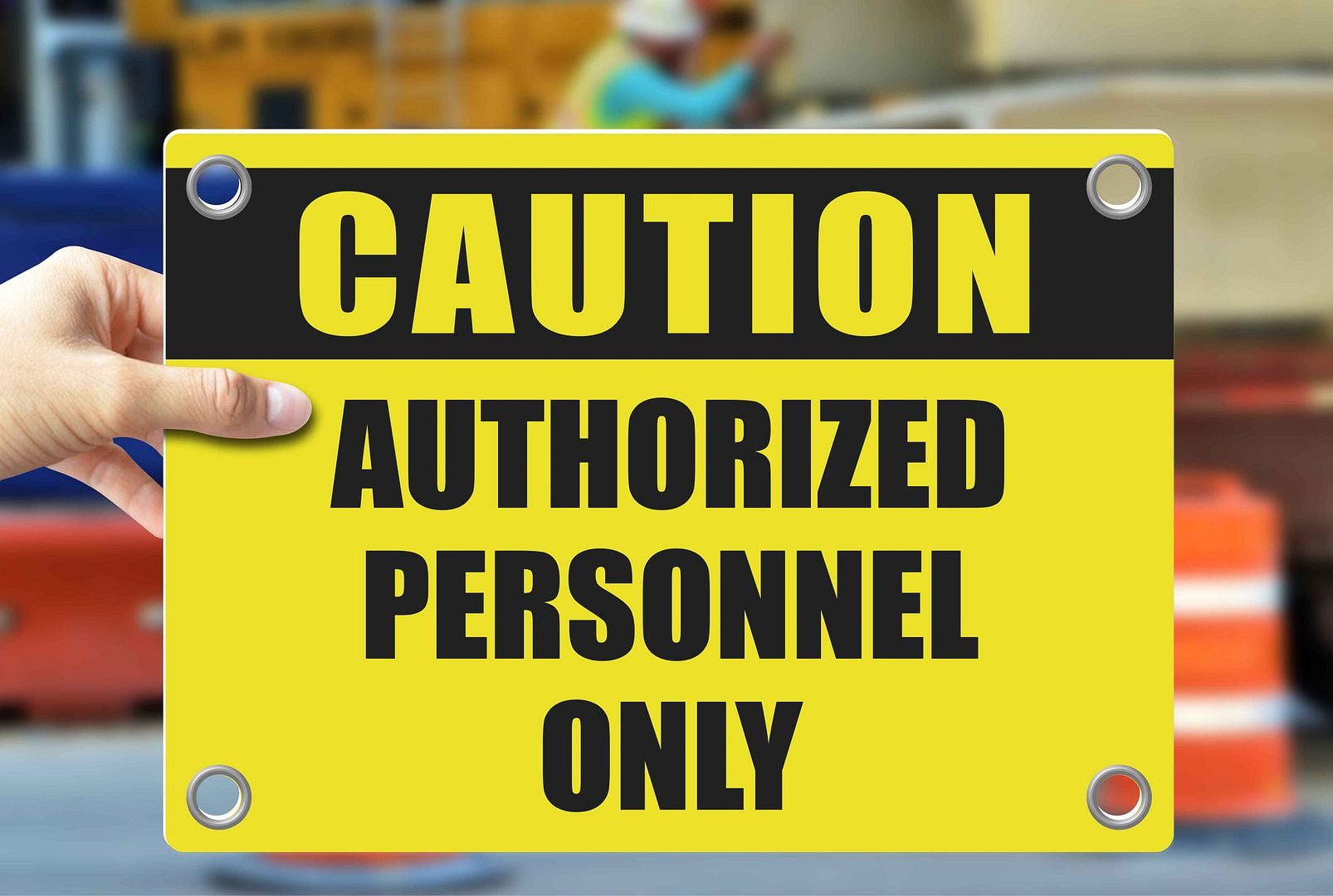 AUTHORIZED PERSONNEL ONLY | Warning Notice Caution Danger 3mm PVC Sign ...