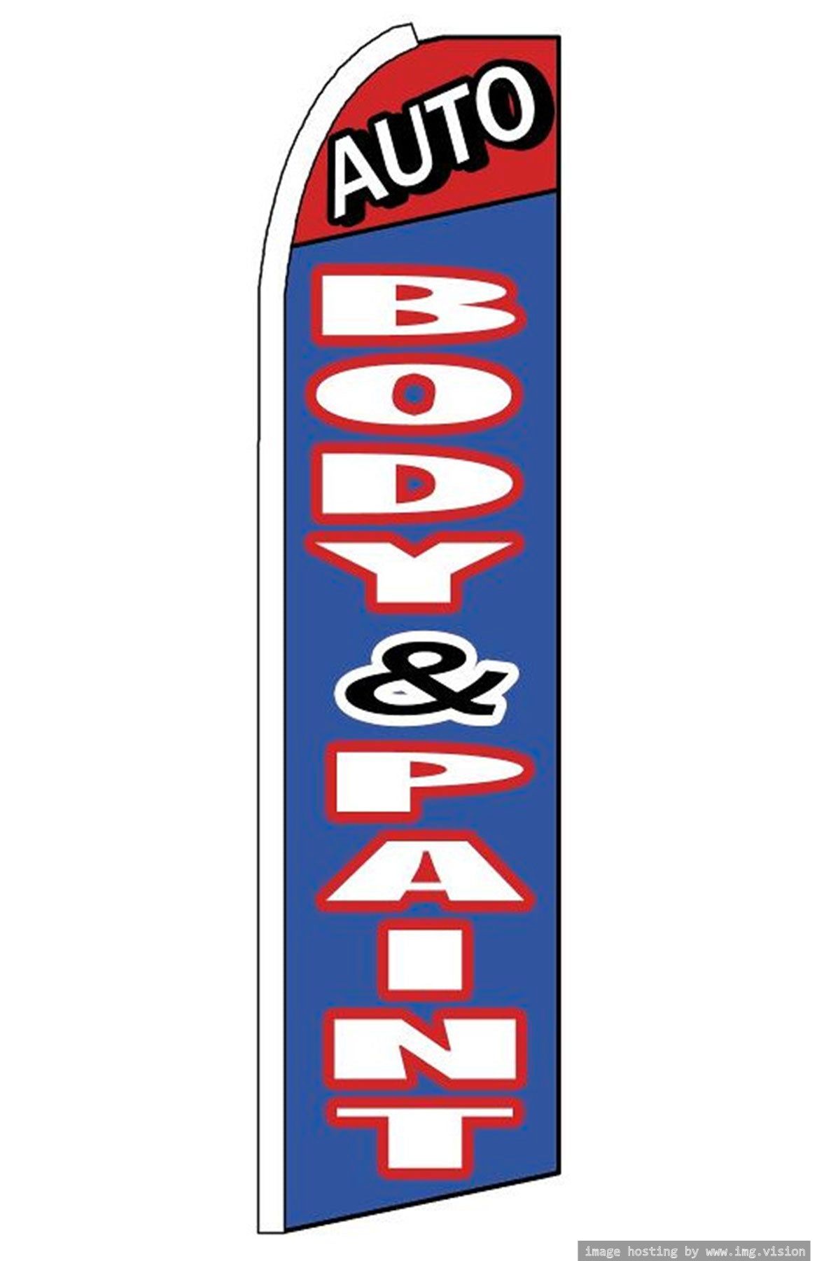 AUTO BODY & PAINT Swooper Flag (Hardware Not Included) |Advertisement ...