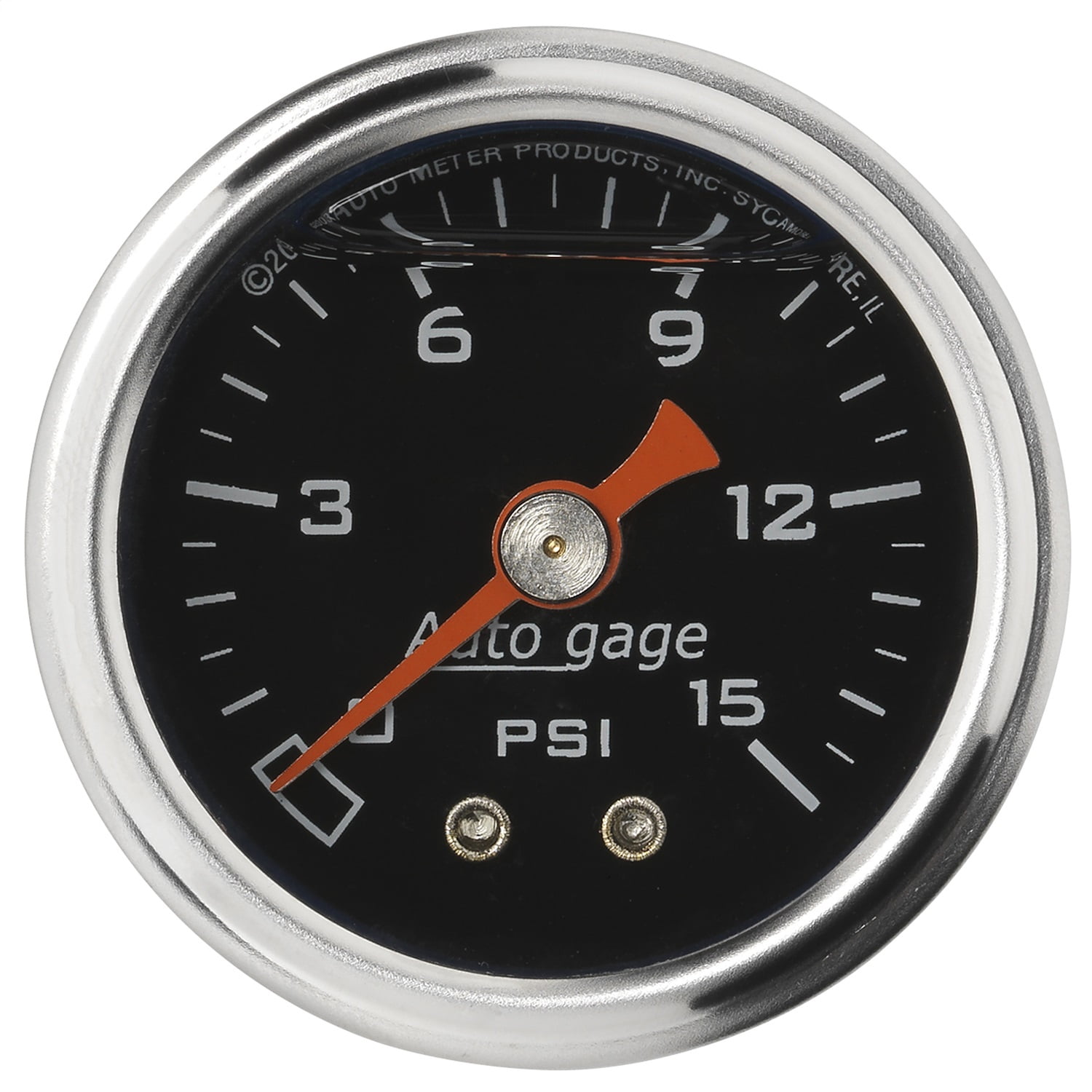 AUTO METER 2172 PRESSURE GAUGE, 0-15 PSI SPORT-COMP - Walmart.com