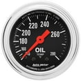 Auto Meter 2441 Traditional Chrome Mechanical Oil Temperature Gauge ...