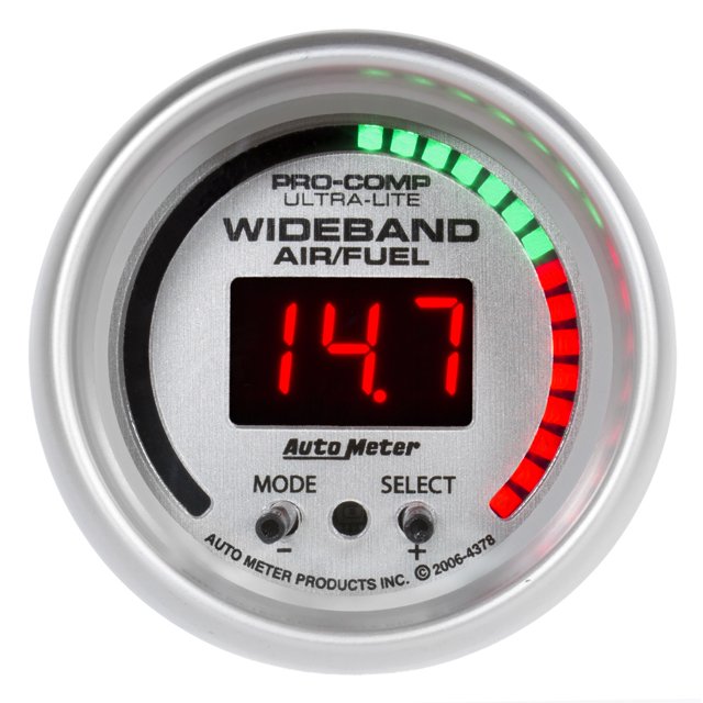 AUTO METER 4378 2-1/16IN WIDEBAND A/F, W/SENSOR, ULTRA-LITE - Walmart.com