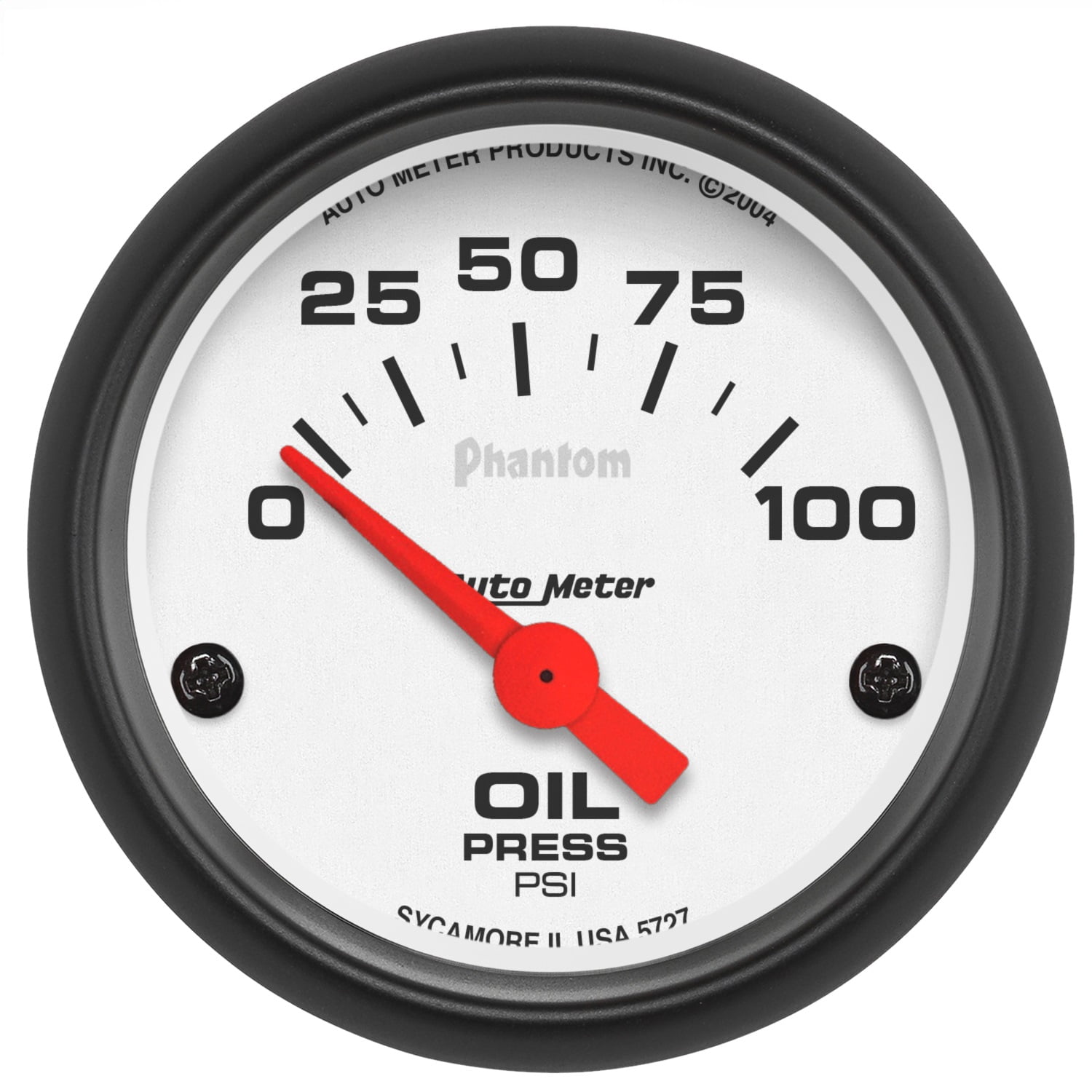 AUTO METER 5727 2IN OIL PRESS, 0-100 PSI, SSE, PHANTOM - Walmart.com