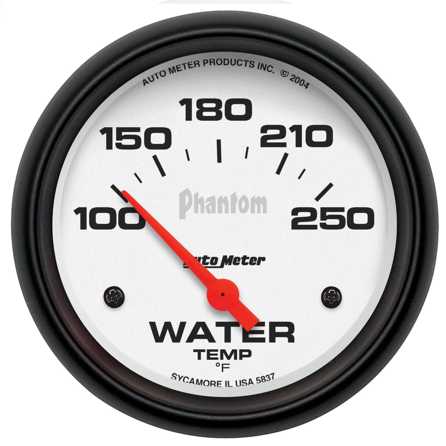 AUTO METER 5837 2-5/8IN WATER TEMP, 100- 250F, SSE, PHANTOM - Walmart.com