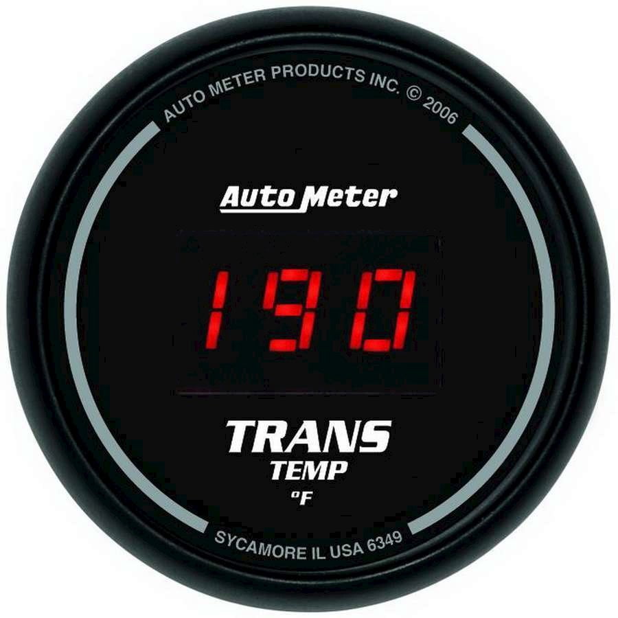 AUTO METER 6349 2-1/16IN TRANS TEMP, 0- 340F, DIGITAL BLACK - Walmart.com