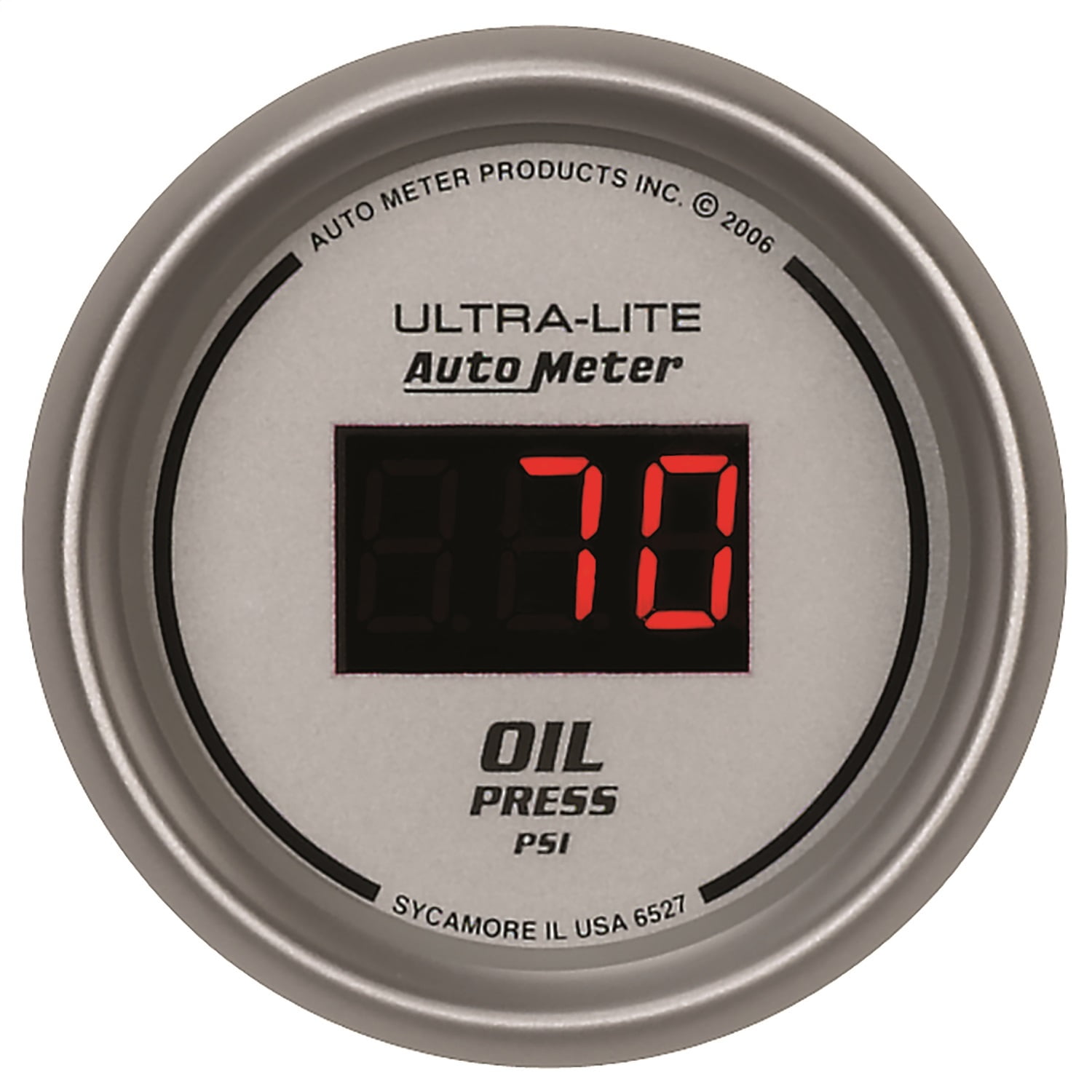AUTO METER 6527 2-1/16IN OIL PRESS, 0-100 PSI, DIGITAL SILVER - Walmart.com