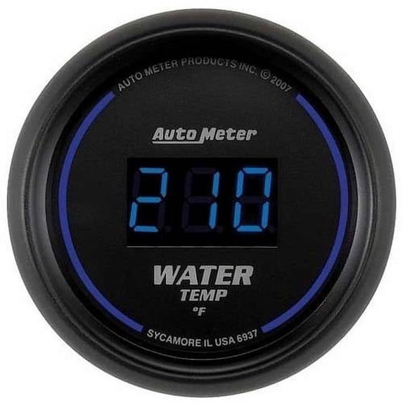 AUTO METER 6937 2-1/16IN WATER TEMP, 0- 340F, DIGITAL, BLACK - Walmart.com