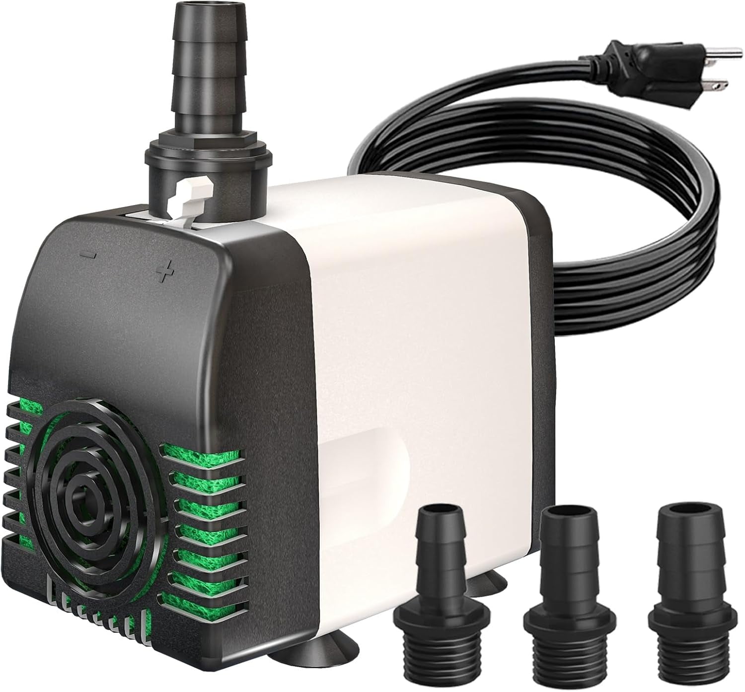AUTO-SHUT-OFF 35W Submersible Water Pump - 550GPH Pond Pumps Ultra-Quiet & Adjustable Flow Rate ...