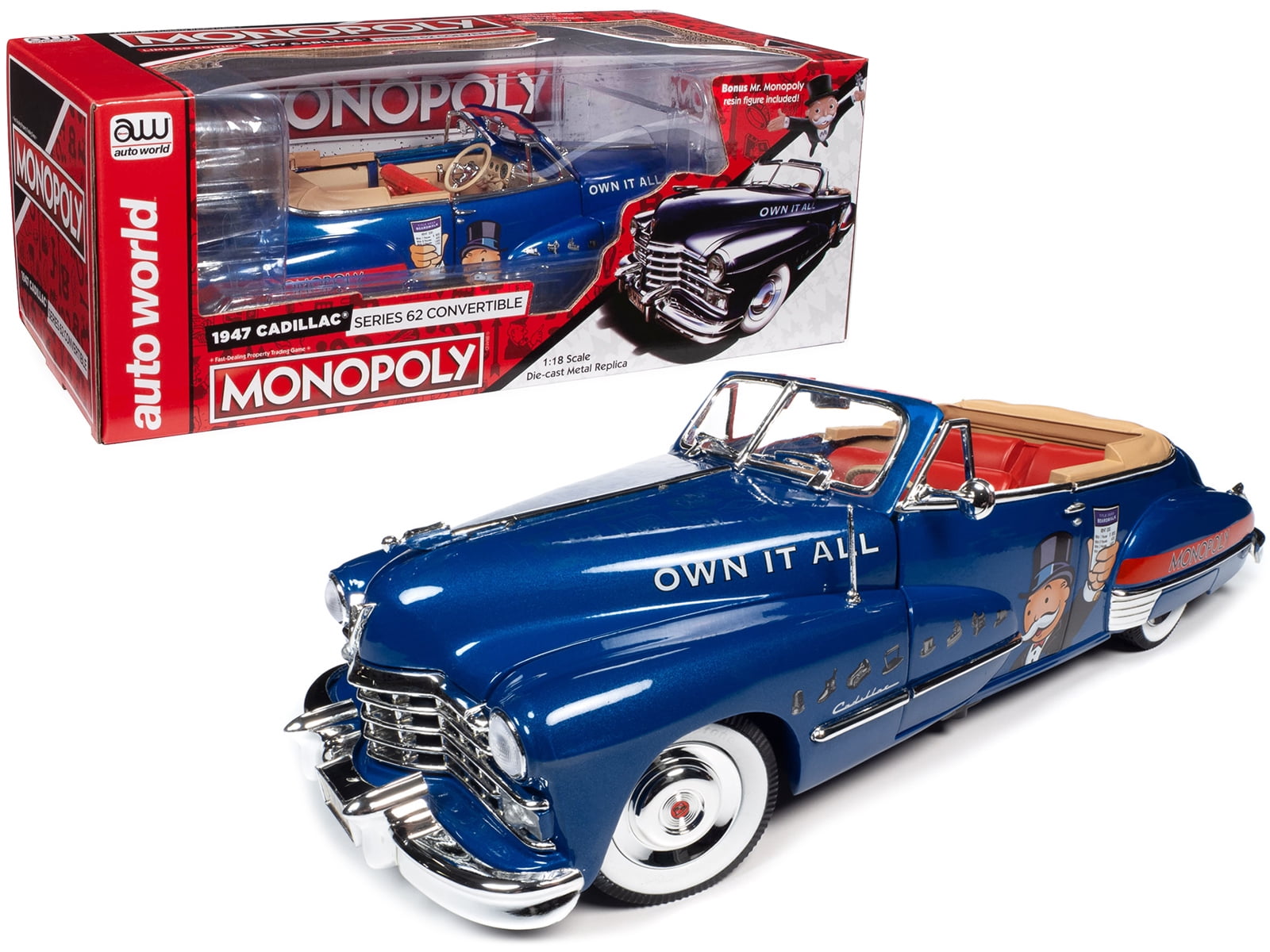 Auto World Diecast Collectable Car - 1/18 Scale 1947 Cadillac ...