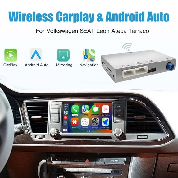 AUTOABC 2025 Wireless Apple CarPlay & Android Auto for VW SEAT Leon Ateca Tarraco | AirPlay ...