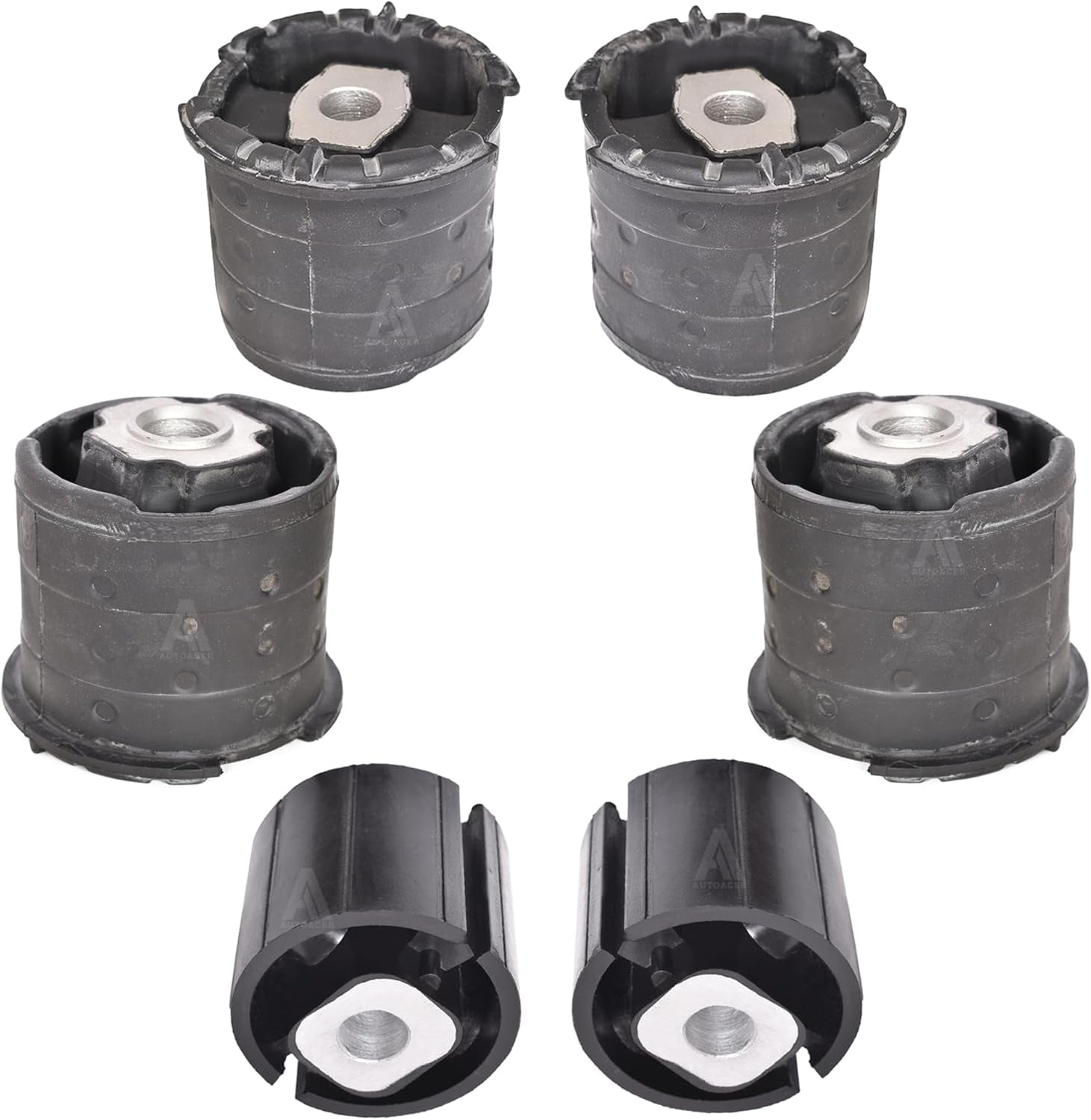 AUTOACER-Complete Rear Axle Subframe Control Arm Mounts/Bushing Kit 6 ...